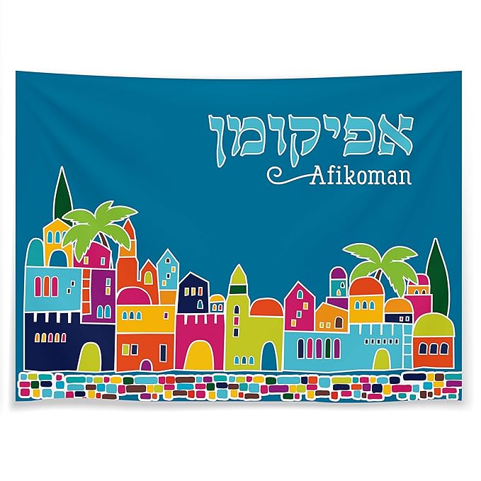Amazon.com | The Dreidel Company Passover Matzah and Afikoman Bag Set ...