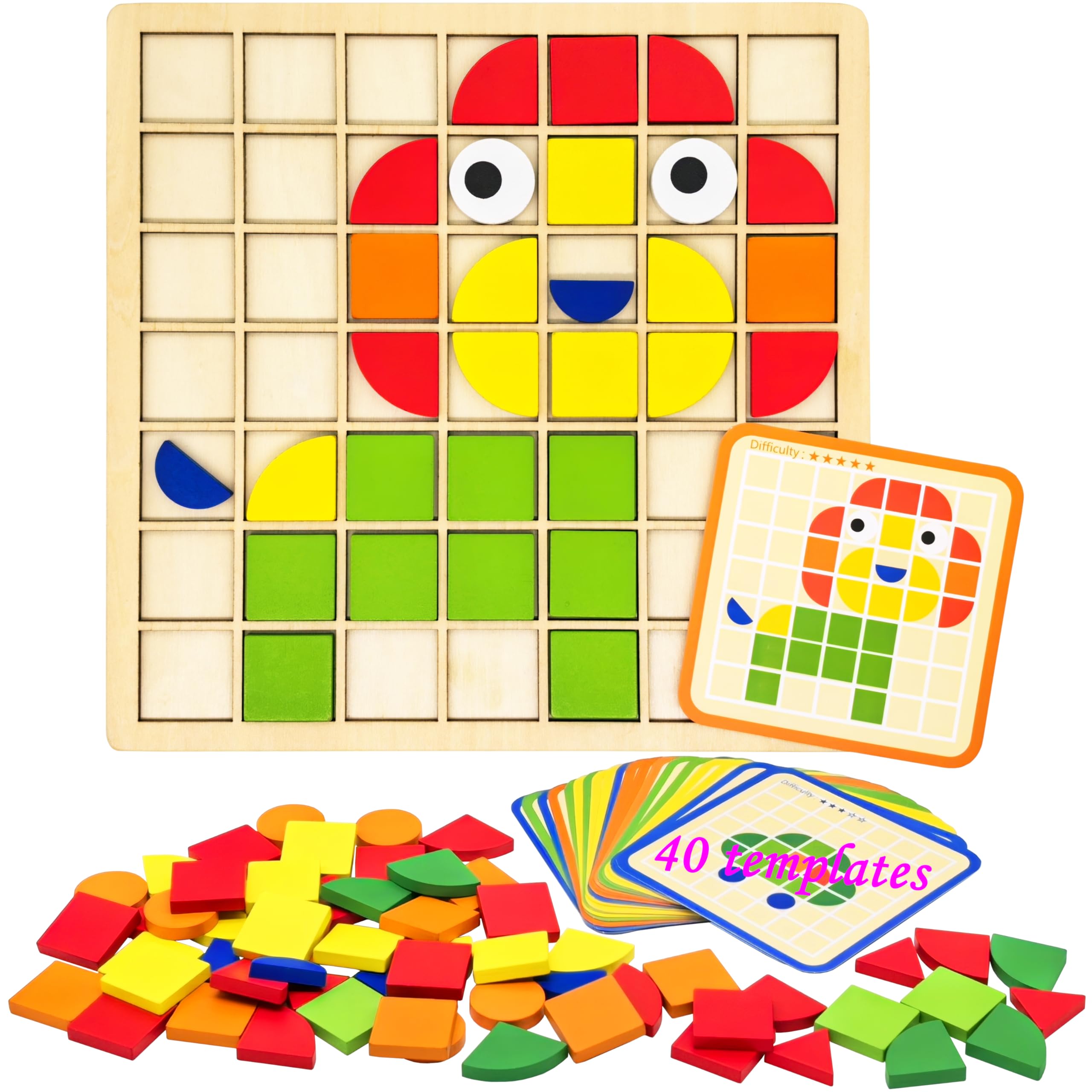 Amazon.com: PHIELEY Activities for Dementia Patients, 96 Pieces Wooden ...