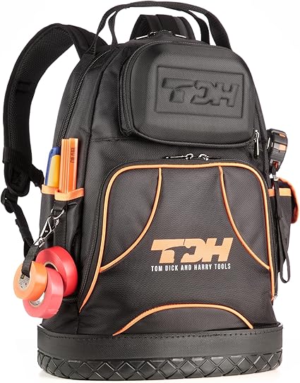 Amazon.com: Tom Dick and Harry Tools Tool Backpack Heavy Duty with ...