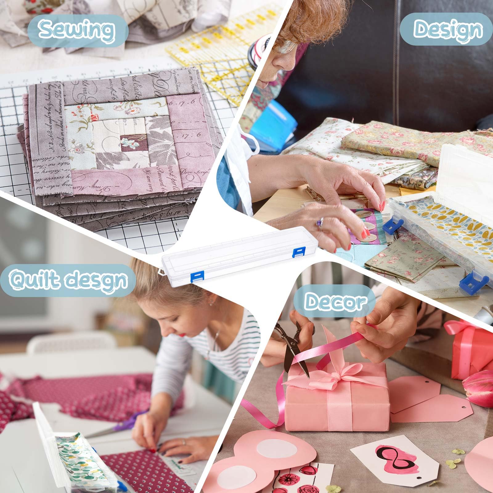 Snapklik.com : Tioncy 4 Pcs Fabric Strip Case Jelly Cotton Fabric ...