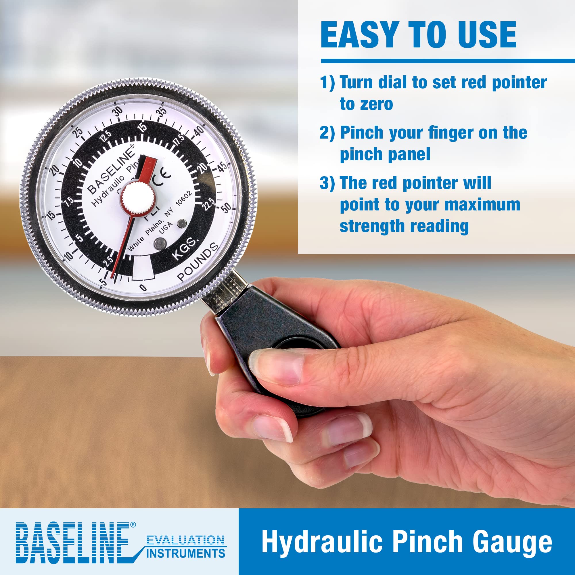 Mechanical Pinch Meter Baseline Mechanical Pinch Gauge | 2 Lb Capacity ...