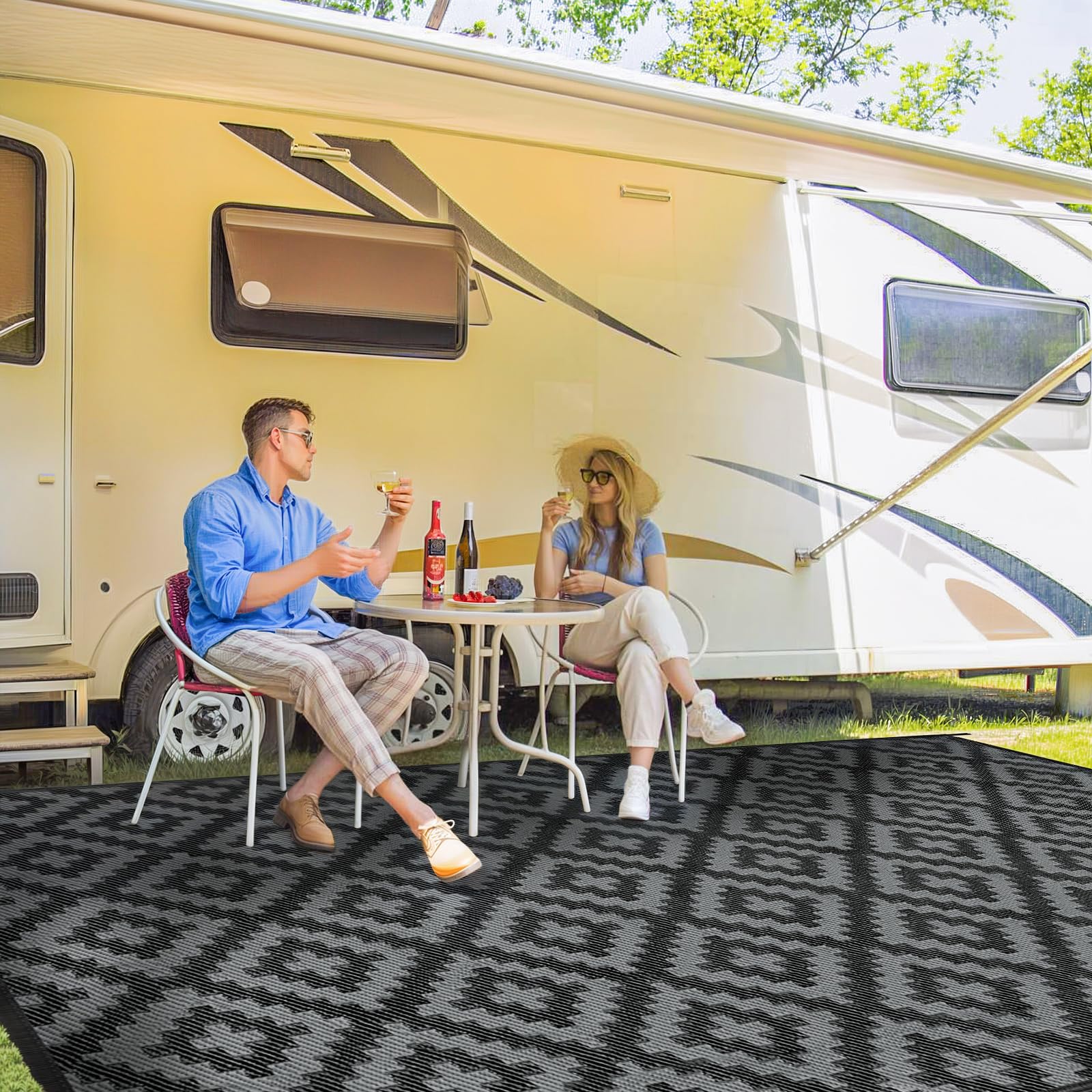 Snapklik.com : Outdoor Patio Plastic Straw Rug - Outdoor Rugs ...