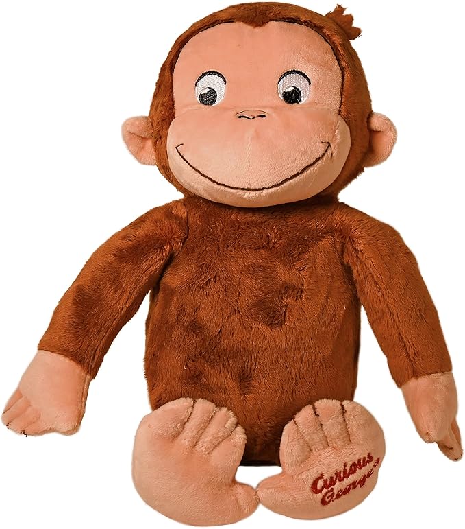 Amazon.com: KIDS PREFERRED Curious George Monkey Stuffed Animal Plush ...