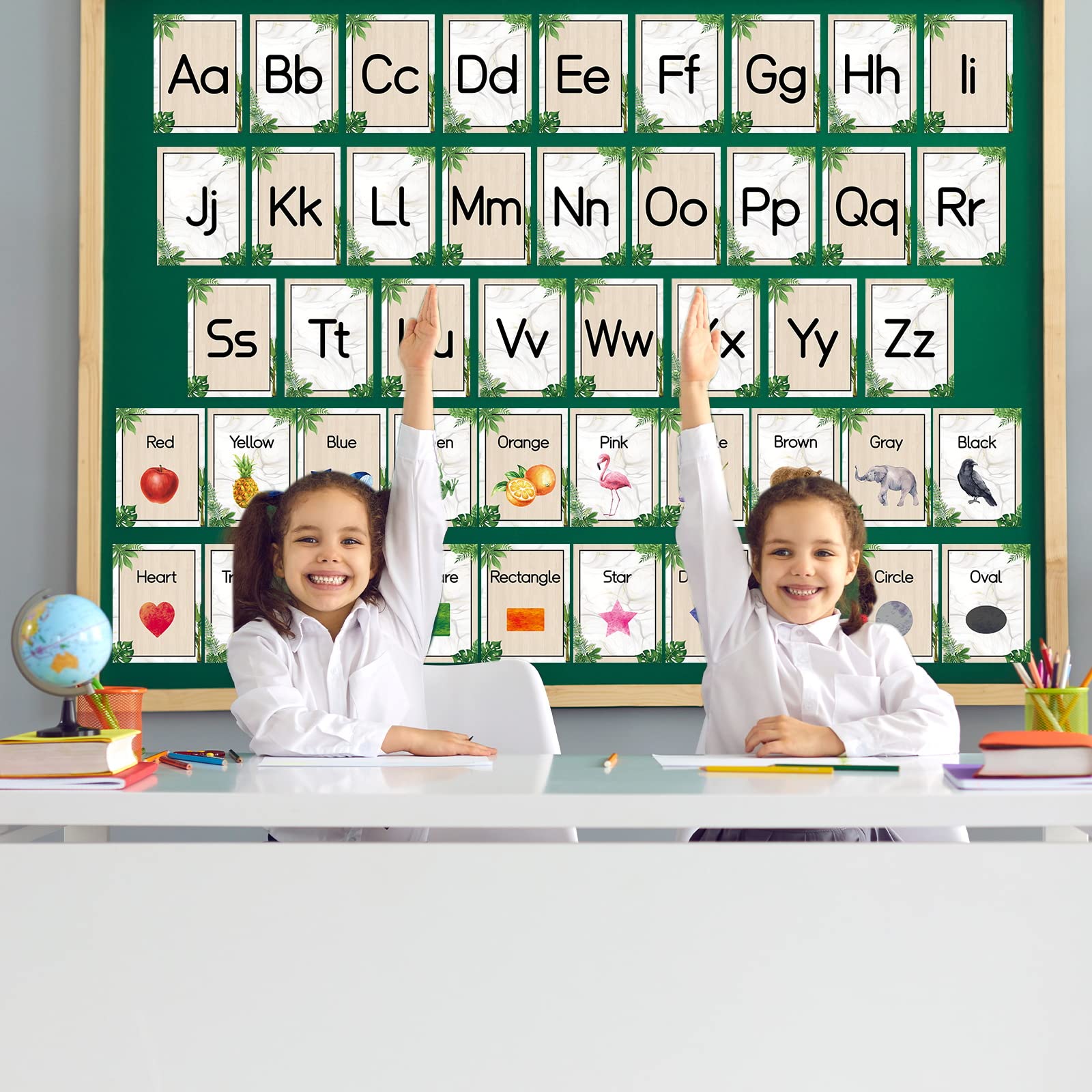 Snapklik.com : 56 Pcs Boho Alphabet And Number Bulletin Board Set Decor ...