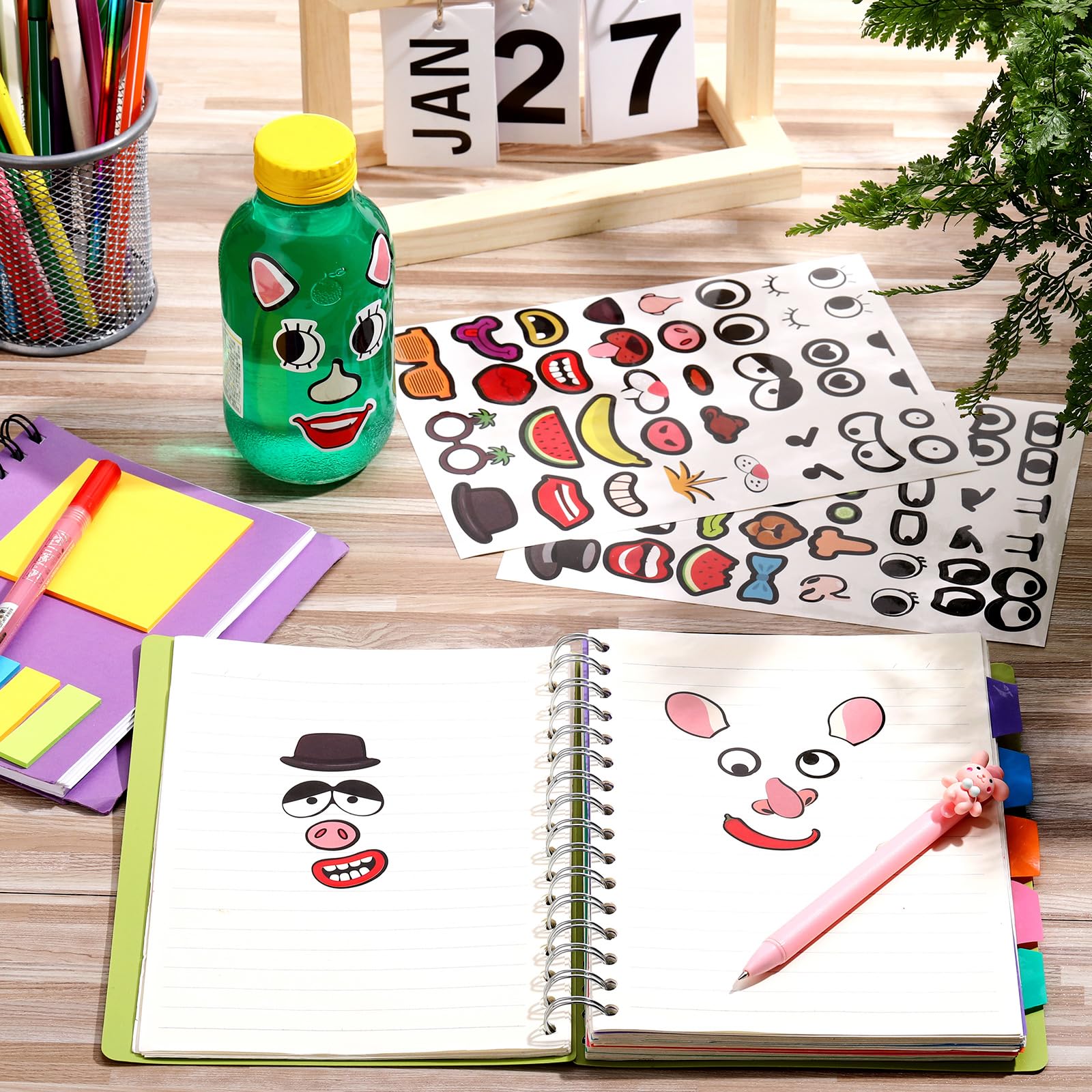 Snapklik.com : Tenceur 48 Sheets Mouth Stickers For Crafts Clown Human ...