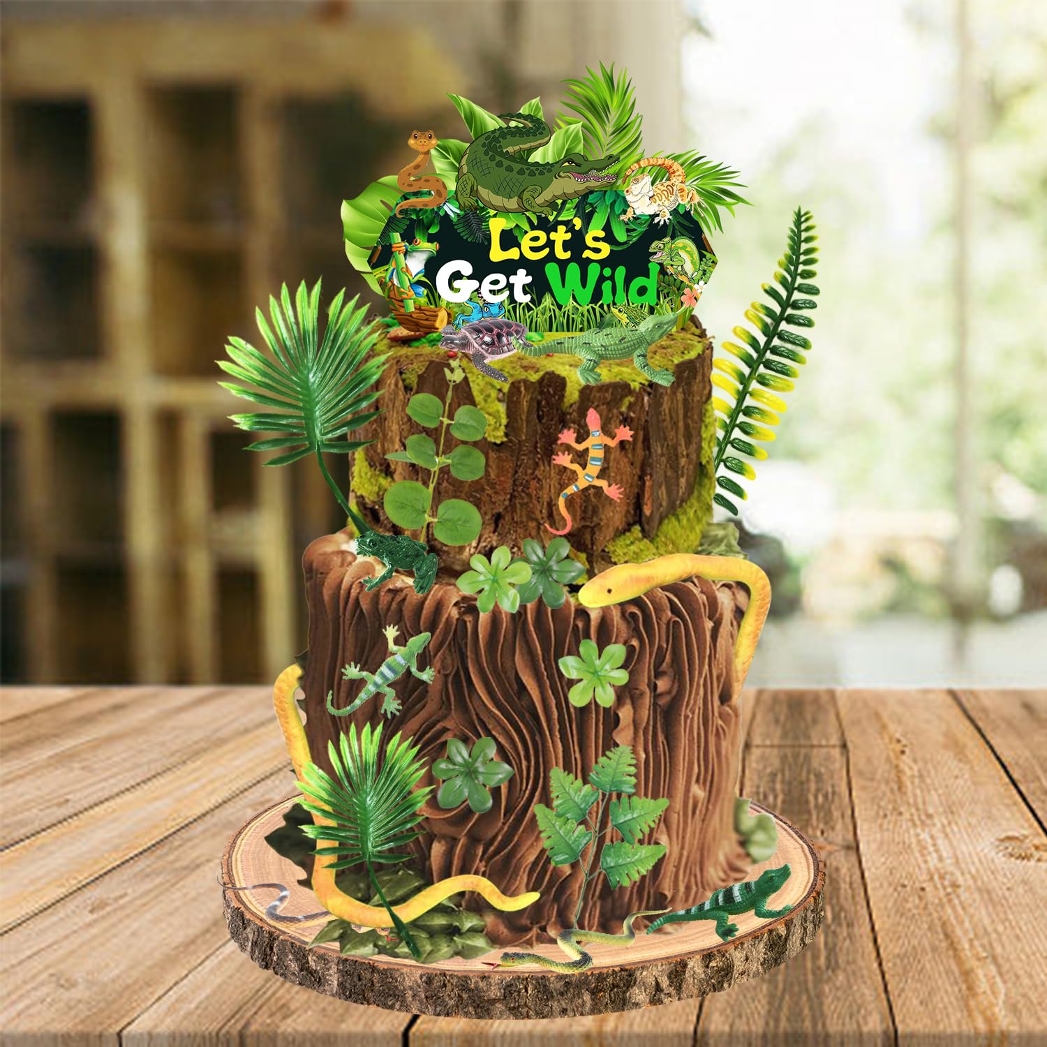 Animal Cake Toppers Reptile Cake Toppers Safari Animals Lizard Snake ...