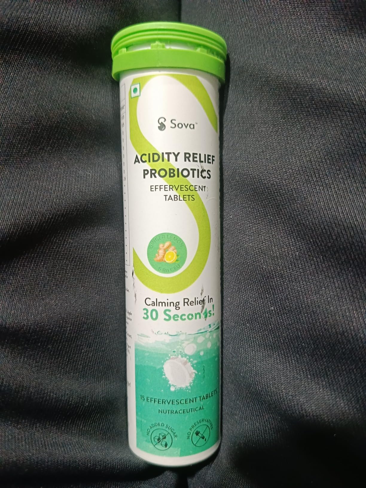 Sova Health Acidity Relief Probiotics Effervescent Tablets | Calming ...