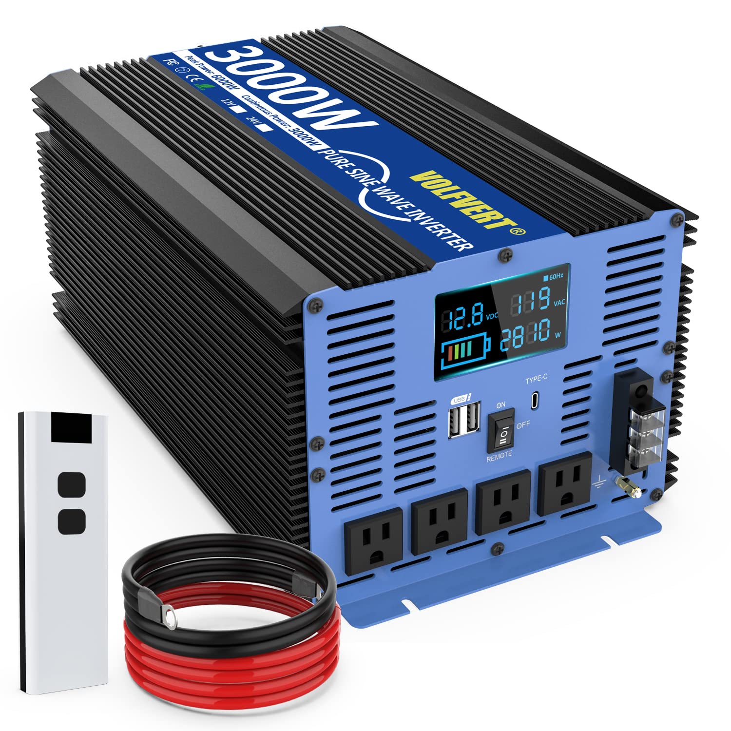 Pure Sine Wave Power Inverter 3000w 12v Dc To 110 | Desertcart Sri Lanka