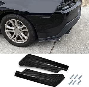 Amazon.com: 2PCS Car Rear Bumper Diffuser Spoilers, Anti-Scratch Vehicle Rear Bumper Lip ...