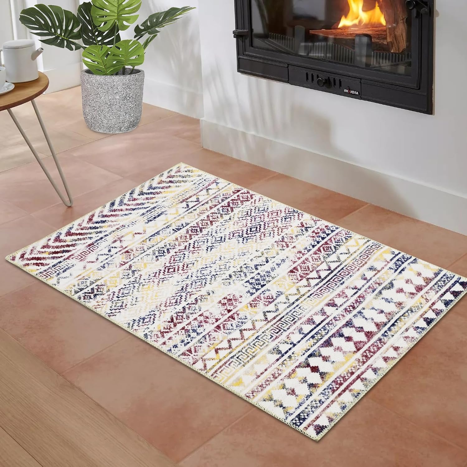 Amazon.com: GarveeHome Entryway Area Rug 2x3 Small Bedroom Rug Boho Rug ...