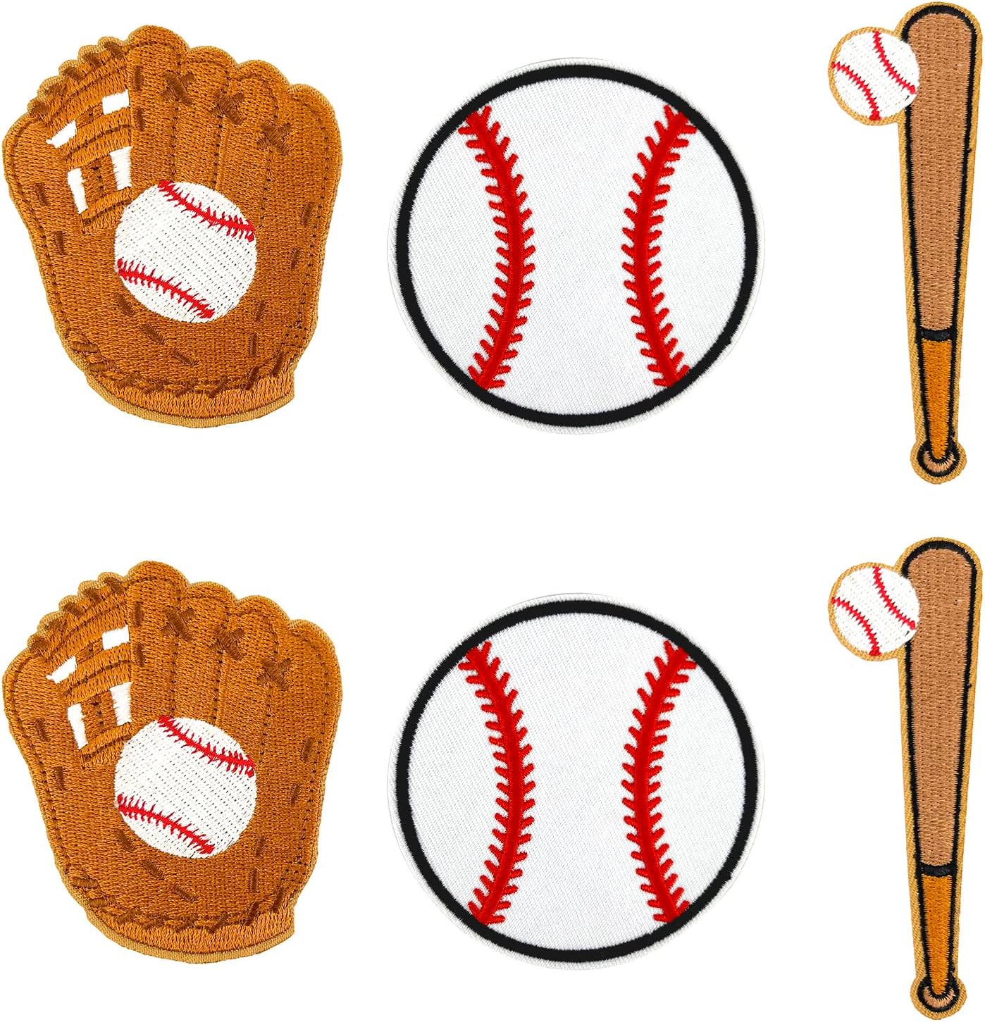 Amazon.com: XUNHUI Baseball Embroidered Patch for Clothing Iron on Sew ...