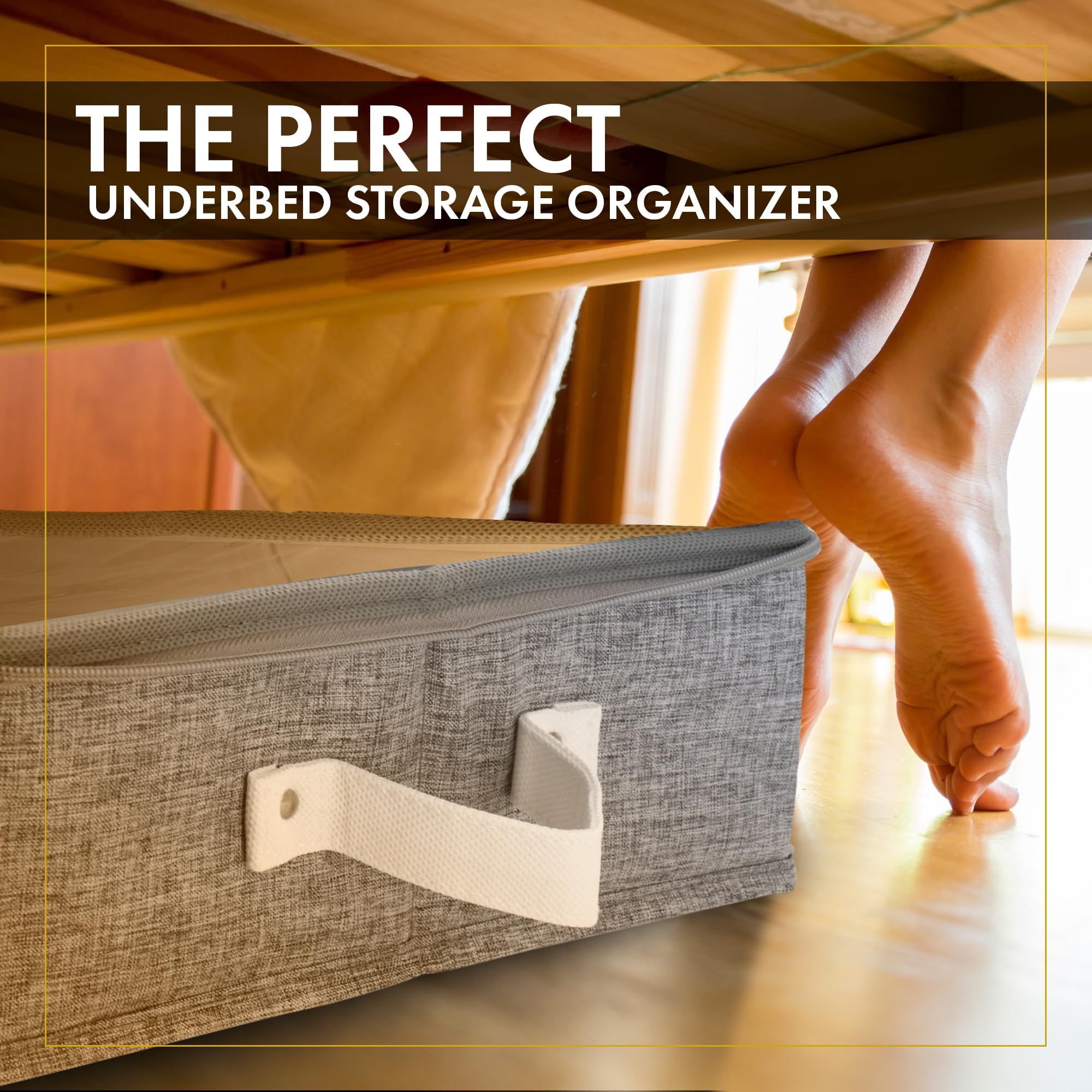 Snapklik.com : HOMELUX THEORY 2pc Under Bed Storage Containers, Bedroom ...