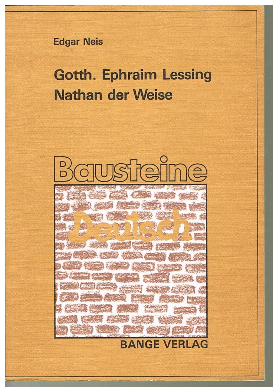 Amazon.com: Nathan der Weise.: 9783804406605: Lessing, Gotthold Ephraim ...