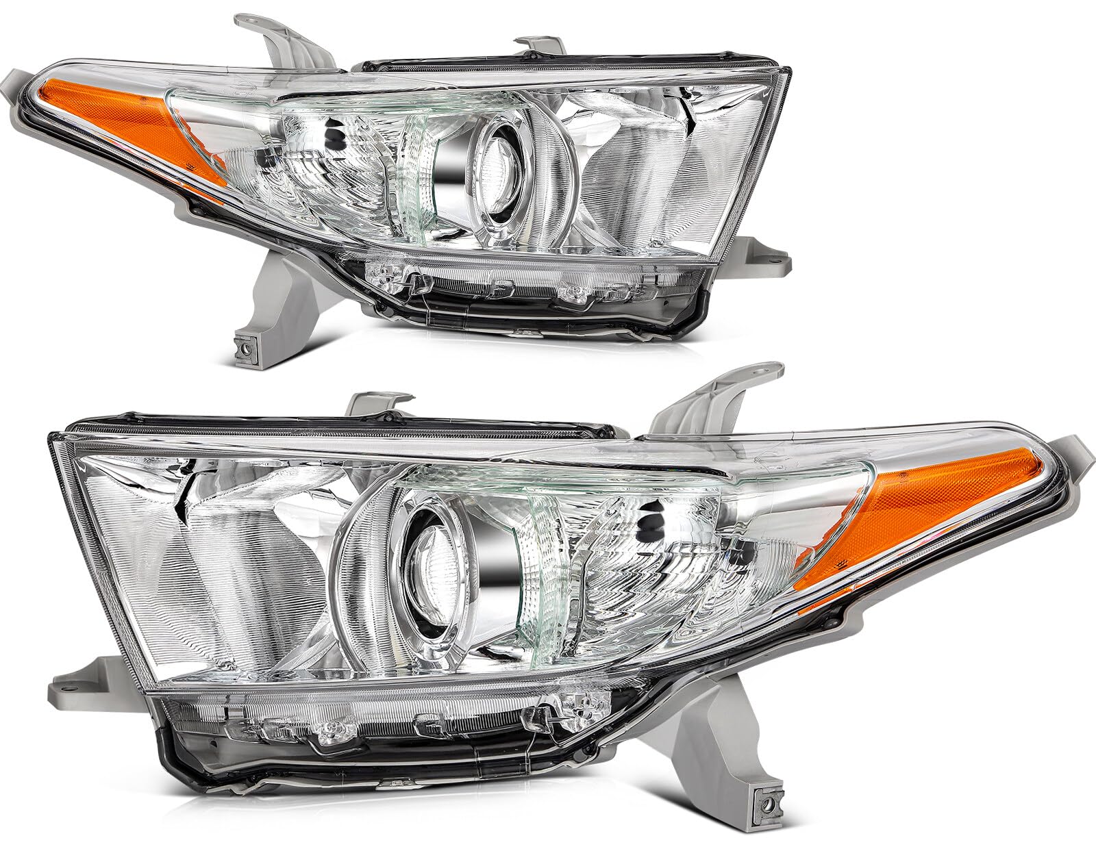 Amazon.com: Headlight Assembly Fit with 2011-2013 for Toyota Highlander ...