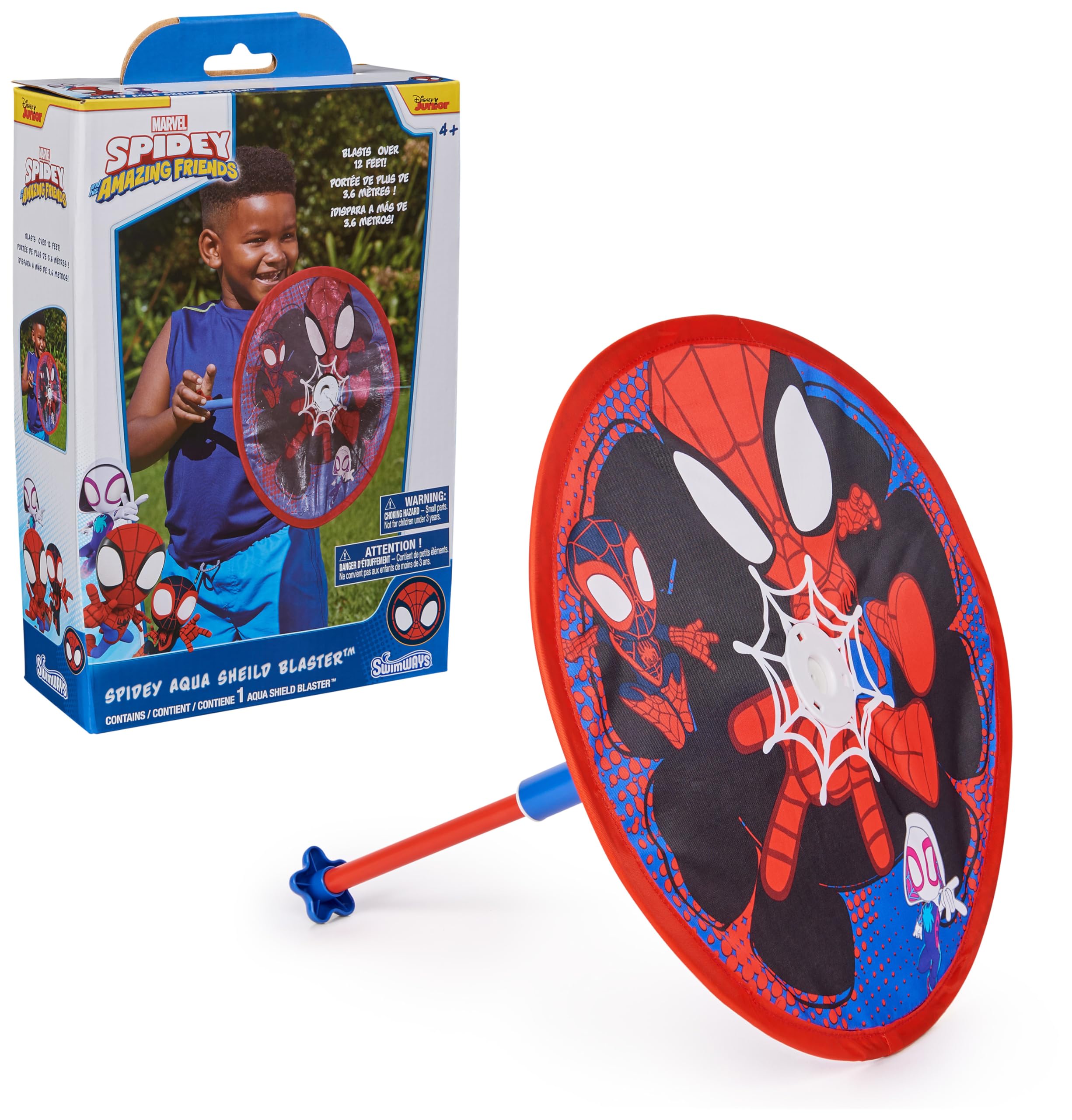 Amazon.com: Swimways Marvel Spidey Aqua Shield Blaster, Swimming Pool ...