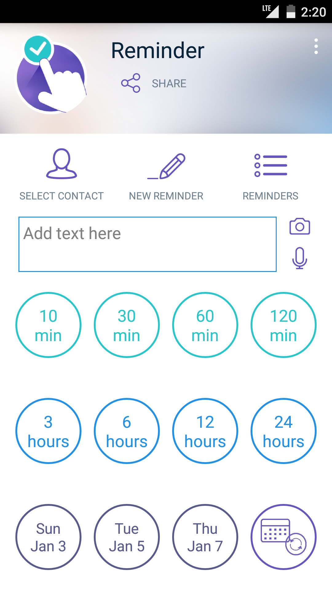 Aplicación ClickMe - Reminder in a click en Amazon Appstore