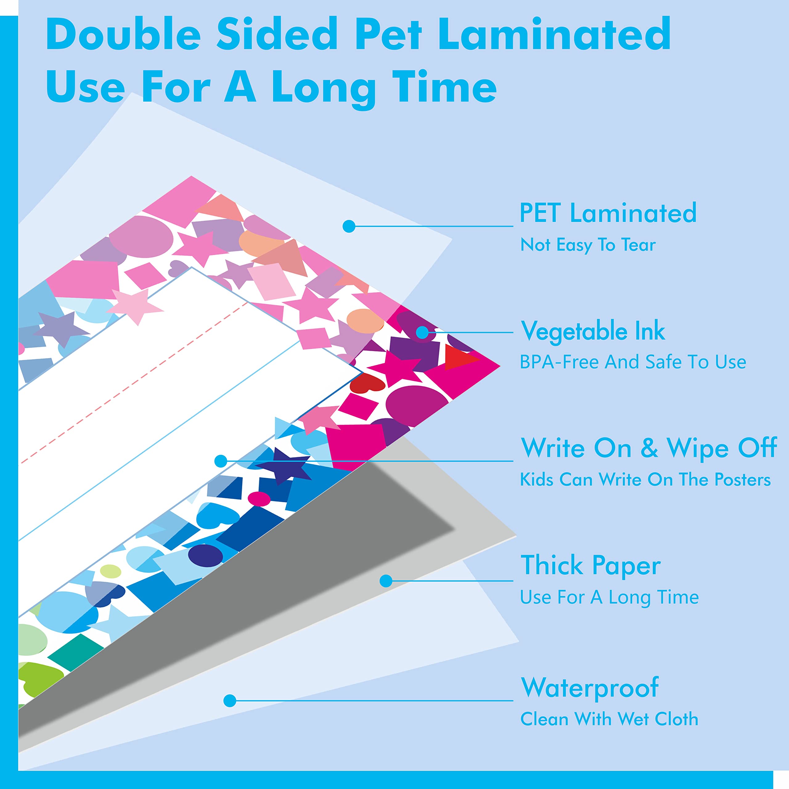Snapklik.com : 40PCS Desk Nameplates, Double Sided PET Film Confetti ...