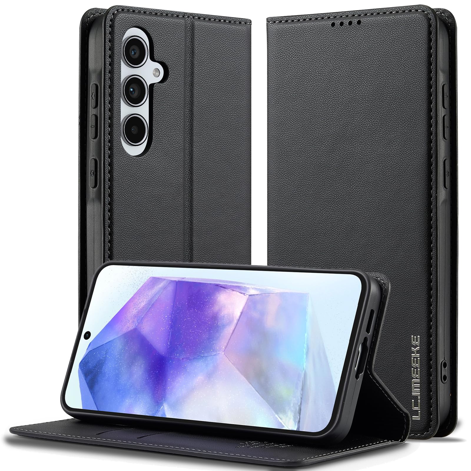 Amazon.com: Kowauri Case for Samsung Galaxy S24 FE, PU Leather Wallet Flip Case for Women Men ...