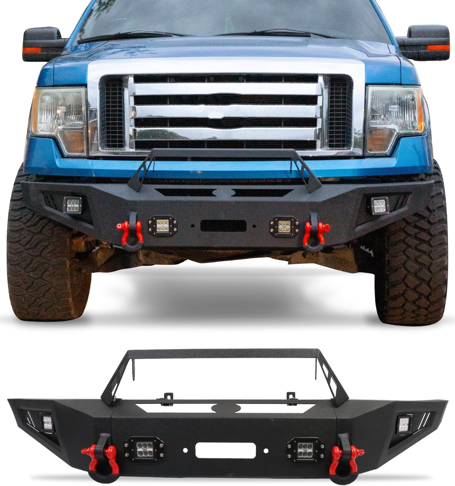 Amazon.com: TIOYAR Front and Rear Bumper Texture Black Compatible with 2009 2010 2011 2012 2013 ...