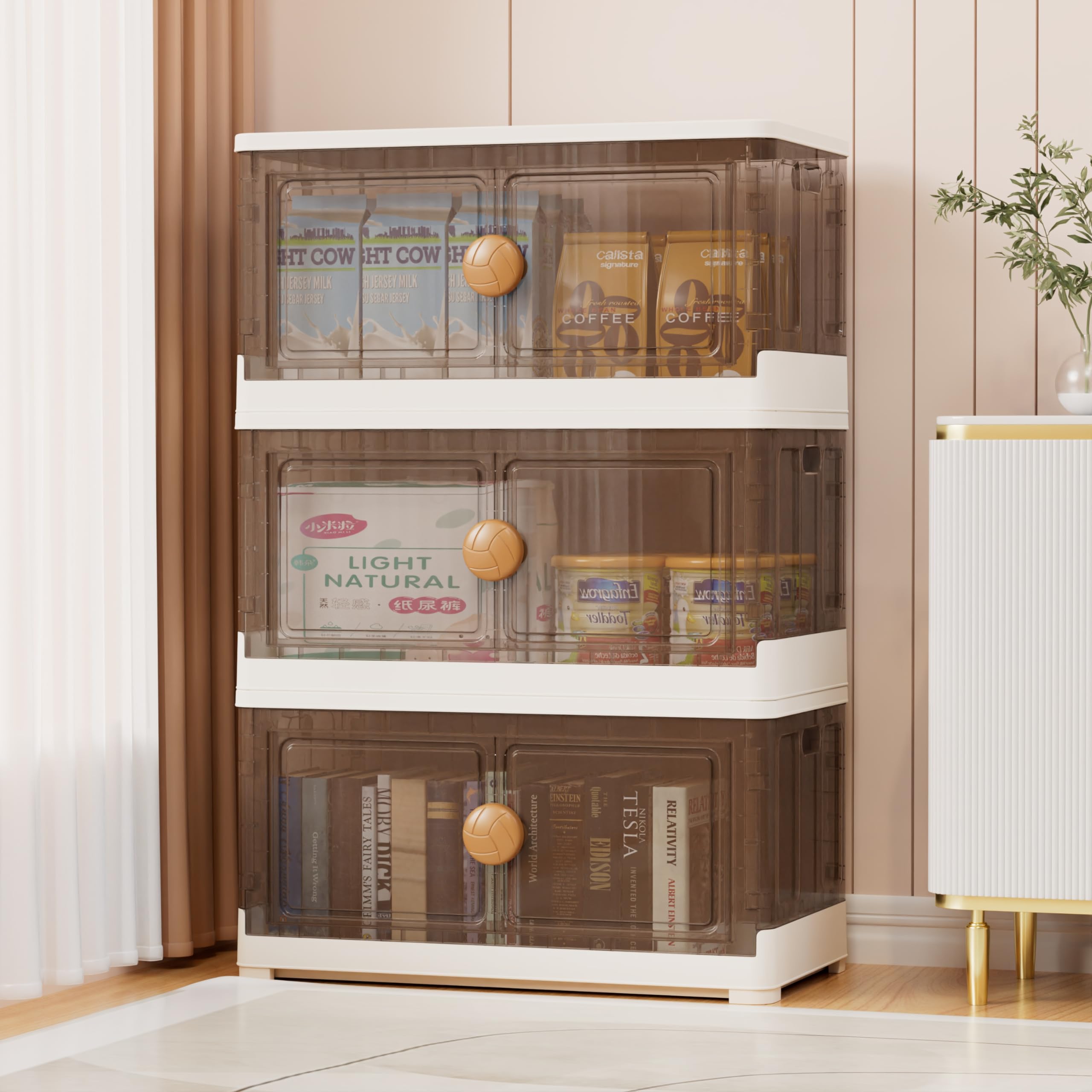 Amazon.com - Storage Bins with Lids, Clothes Storage Bins, Stackable ...