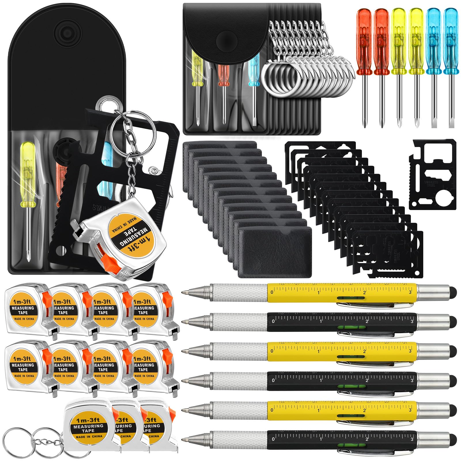 12 Sets Father's Day Gifts 72 Pcs Tool Set for Men Mini Screwdriver ...