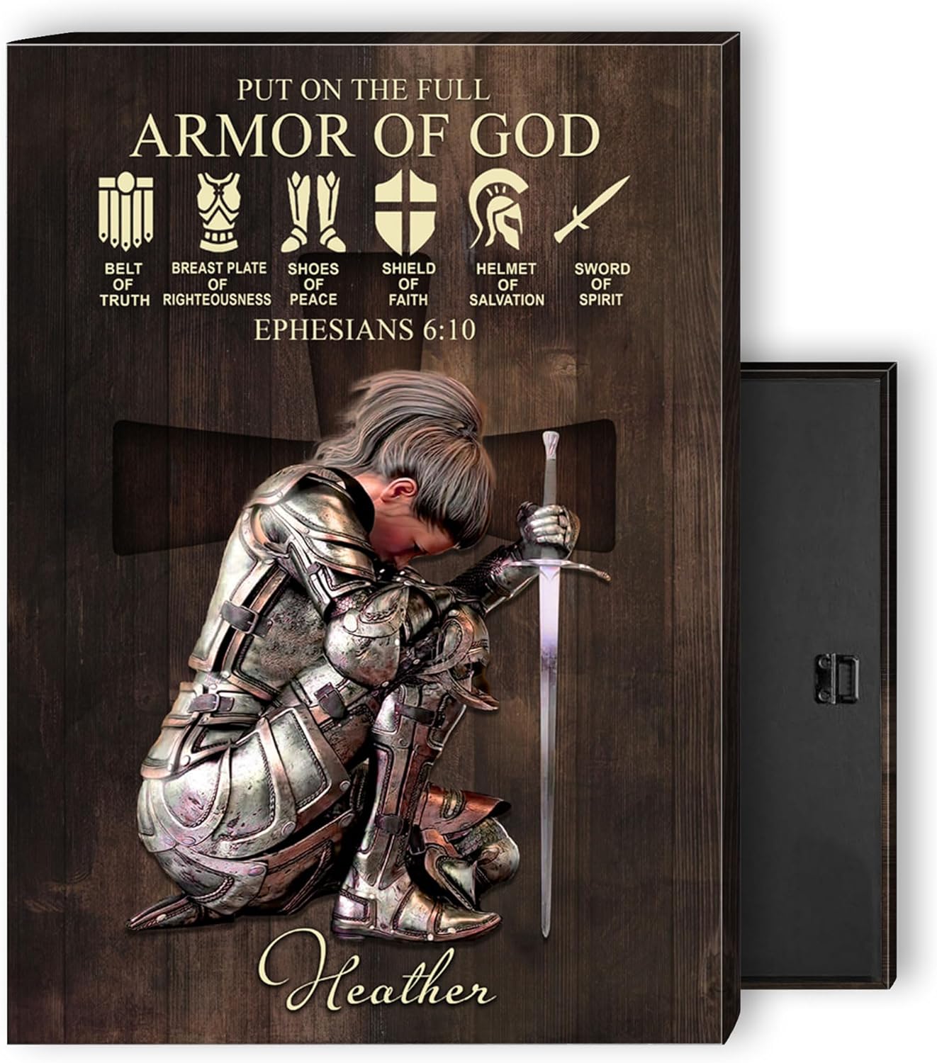 Amazon.com: NGVCORP Personalized Armor of God Poster Woman Warrior of ...