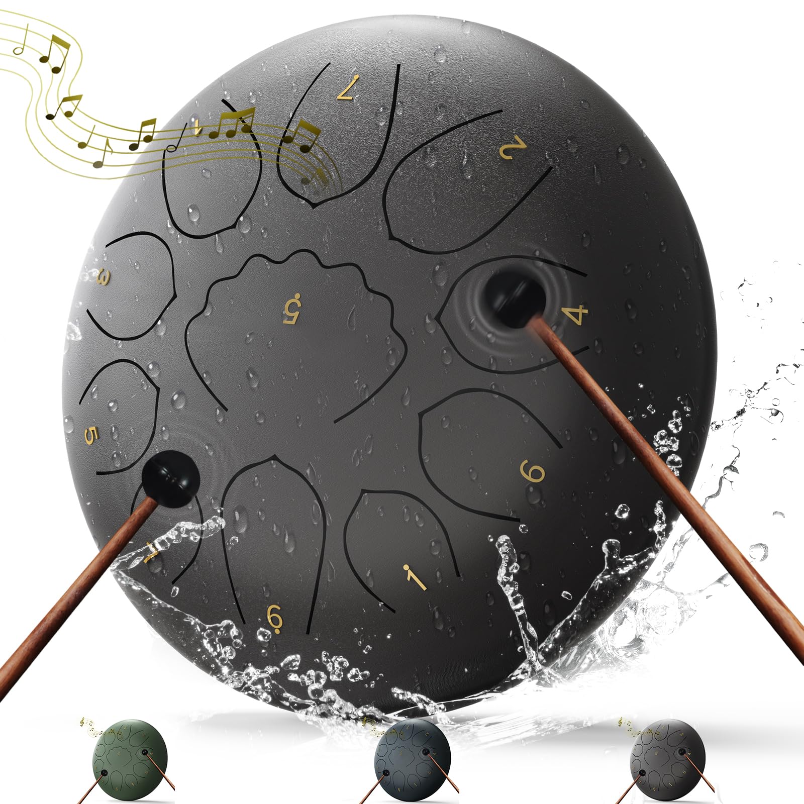 Amazon.com: Rain Drum for Outside,8 Inches 11 Notes Rain Drum for ...
