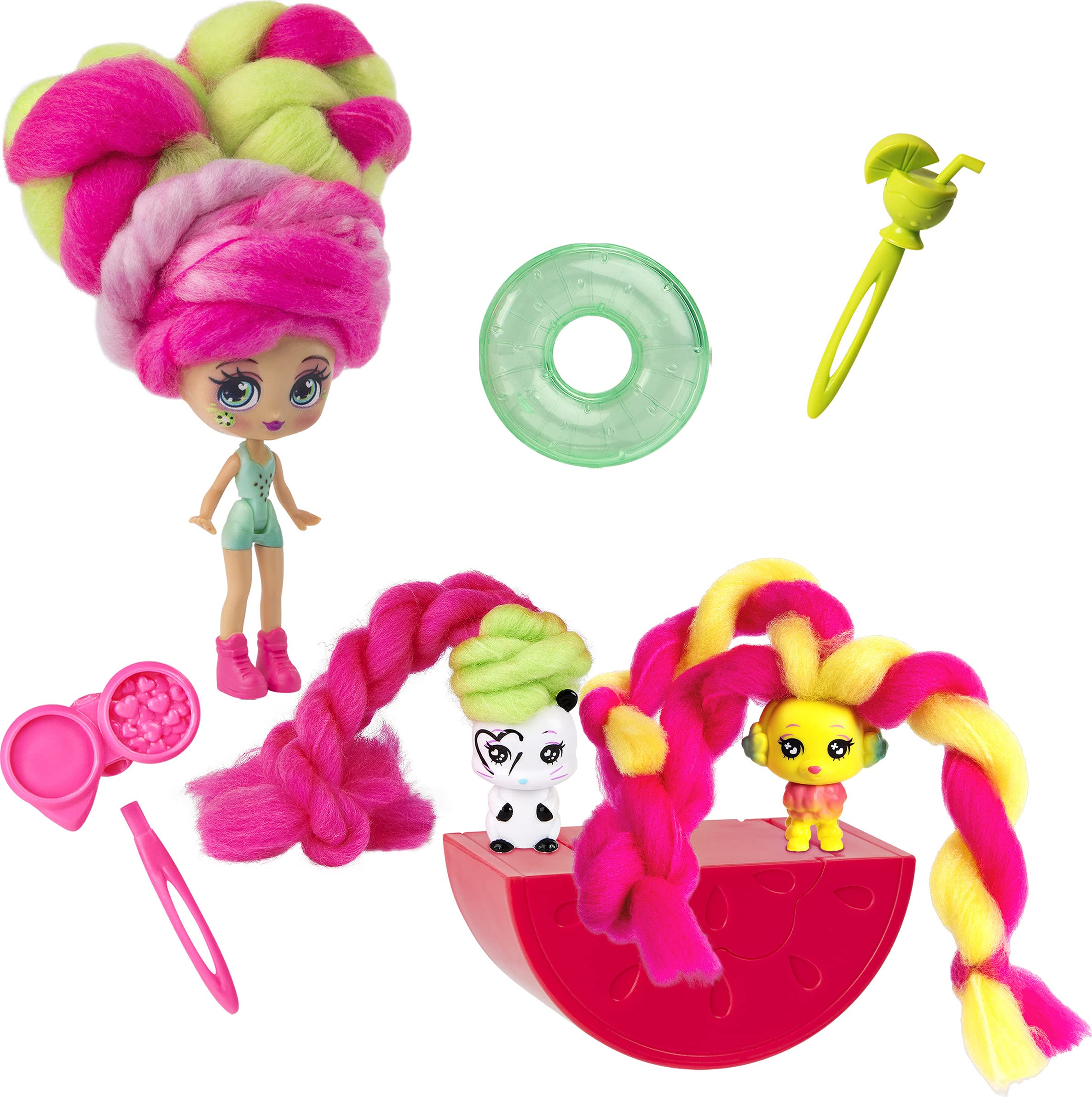 Candylocks Kiwi Kimmi Hair Toy Doll and 2 Animals : Amazon.co.uk: Toys ...