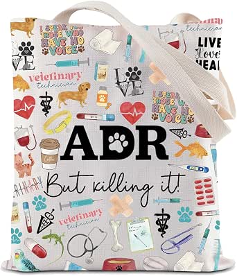 Amazon.com: ZJXHPO Veterinary Technician Tote Bag ADR Reusable Grocery ...
