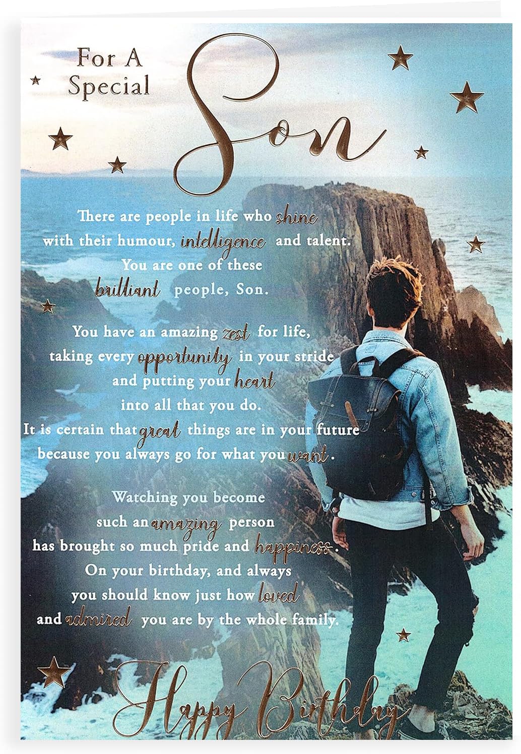 For A Special Son Birthday Card - 6" X 9" - We also have birthday cards ...