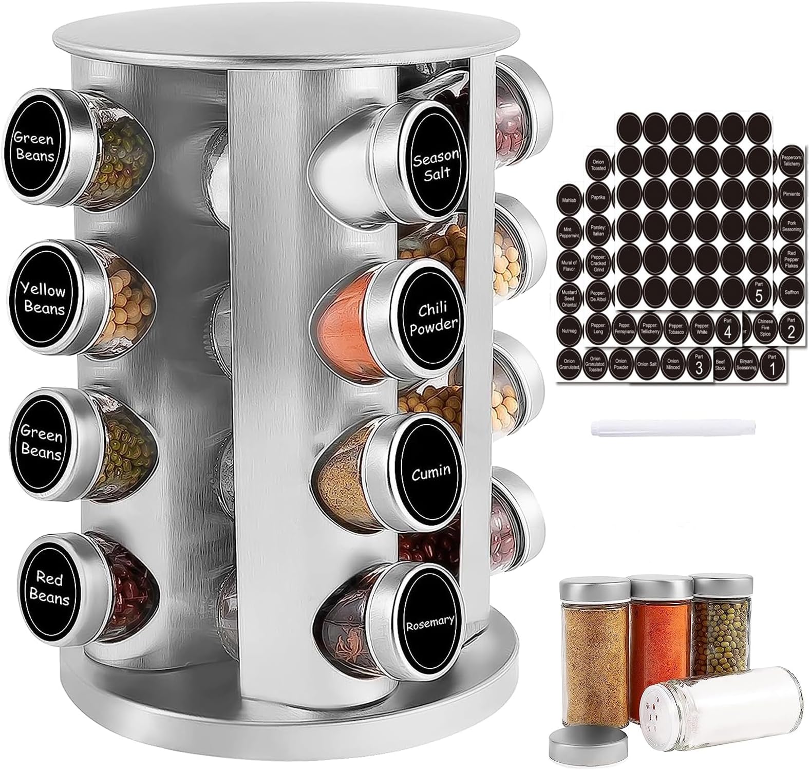 Amazon.com: STEAM DIVERTER Rotating Spice Rack - Revolving Ferris Wheel ...