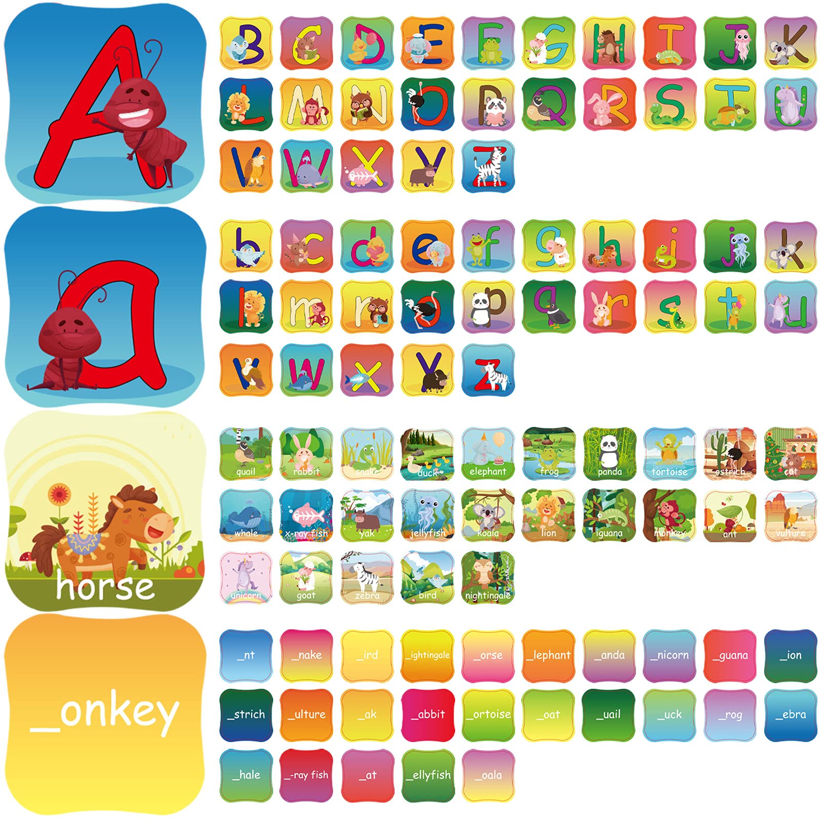 Buy 104 Pieces Letter Matching Game Alphabet Card Game Memory Games For Buy 104 Pieces Letter Matching Game Alphabet Card Game Memory Games For