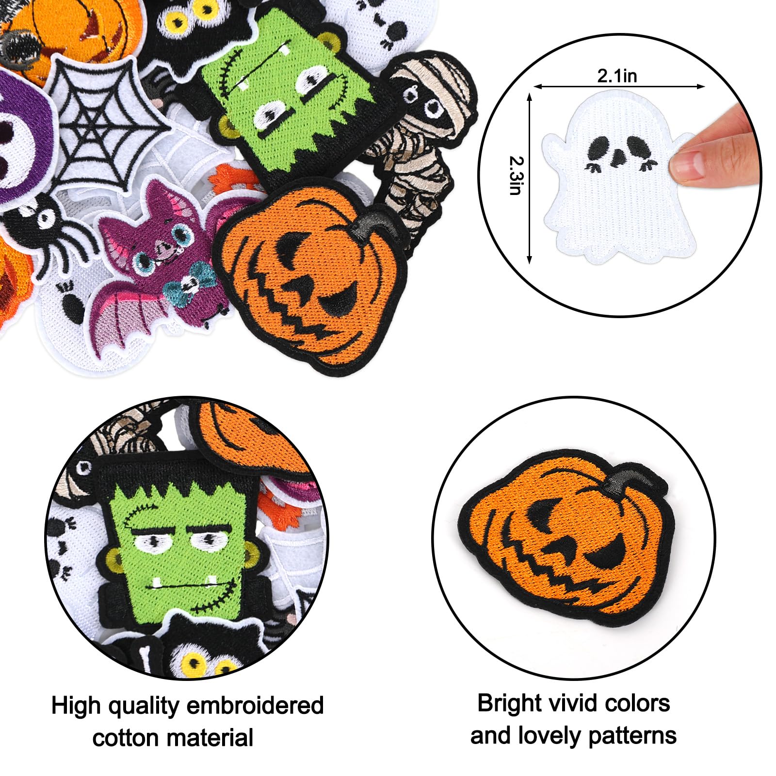 Pants Patches For Holes HWQVA Horror Iron On Patches, Horror Movie ...