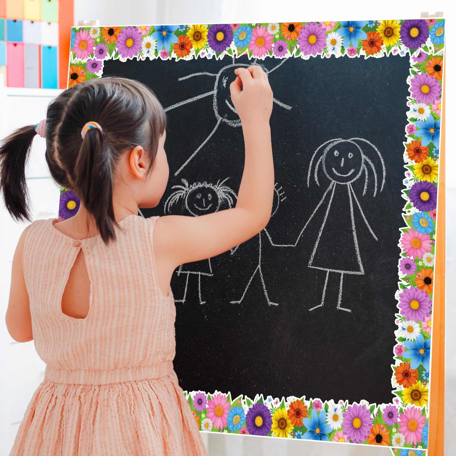 Snapklik.com : 24 Pcs Wildflower Magnetic Bulletin Board Borders For ...