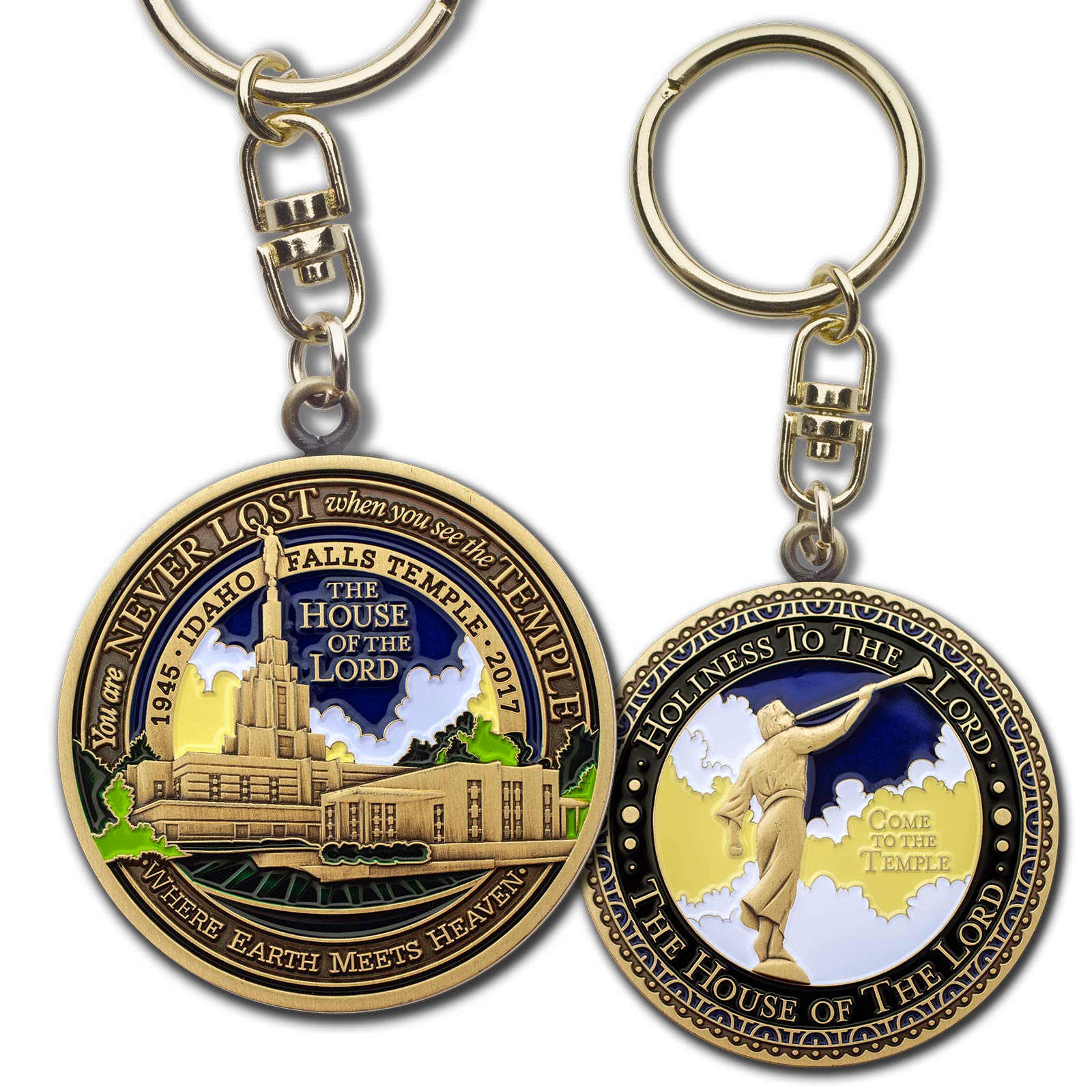 Amazon.com: Armor Coin LDS Idaho Falls Temple Key Chain : Clothing ...