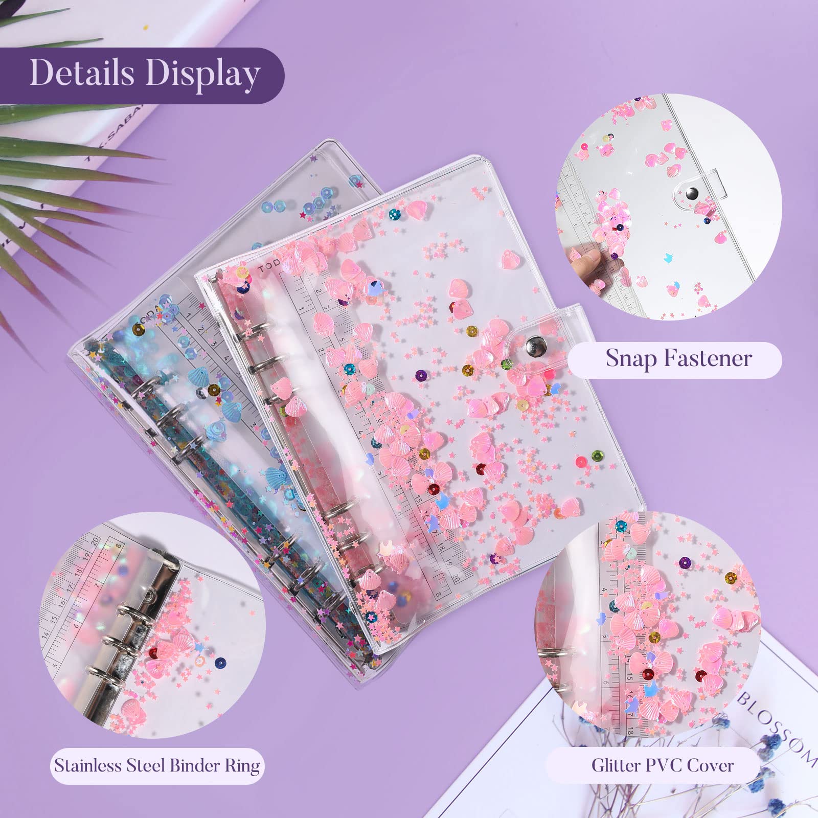 Budget Notebook A5 Binder Cover 6 Ring Loose Leaf Planner Refillable ...