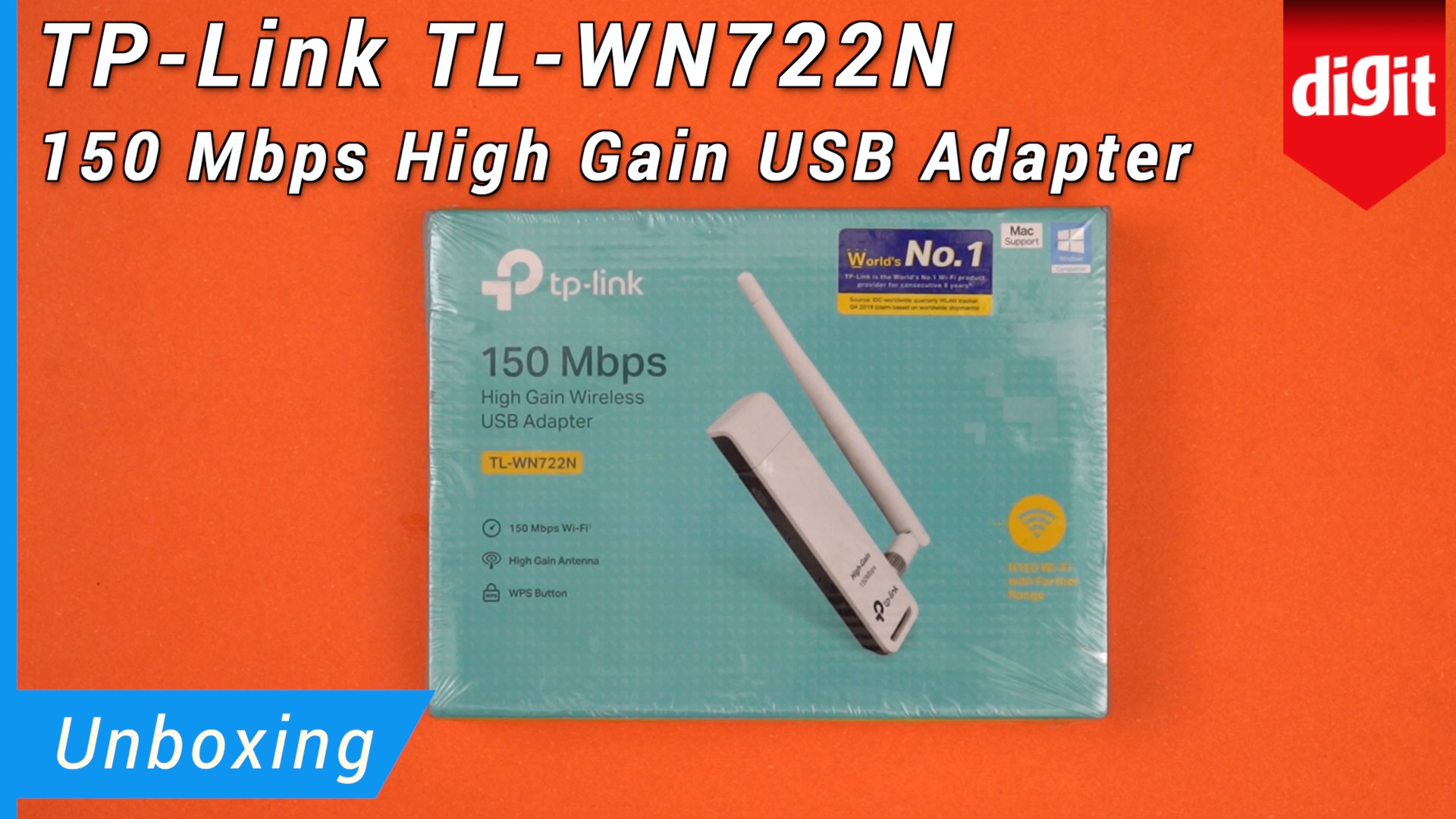 Watch TP-Link TL-WN722N 150 Mbps High Gain USB Adapter Unboxing on Amazon Live