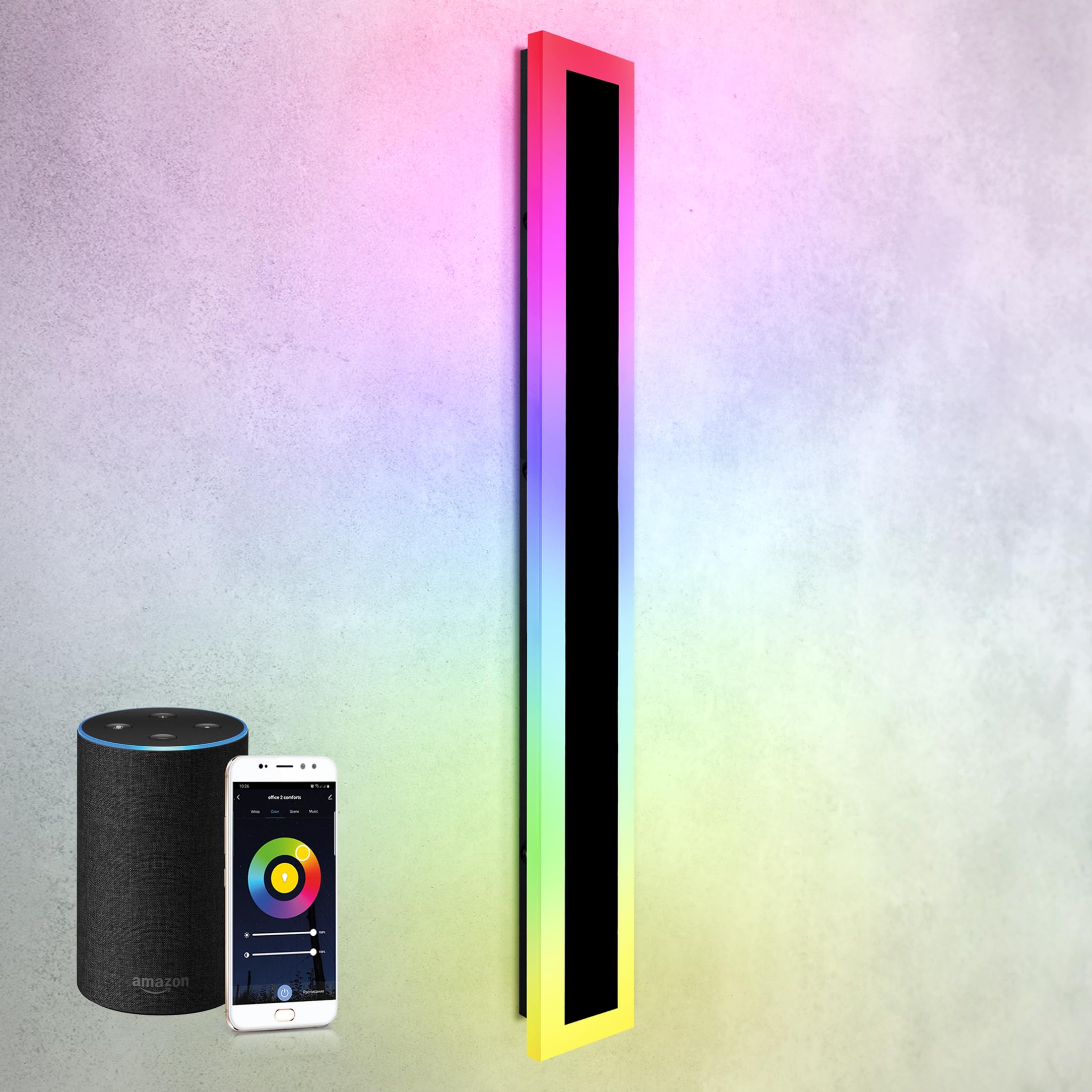 ASD LED 48 Inch Long Flush Mount Wall Light Fixture | 36W 1800LM RGB ...