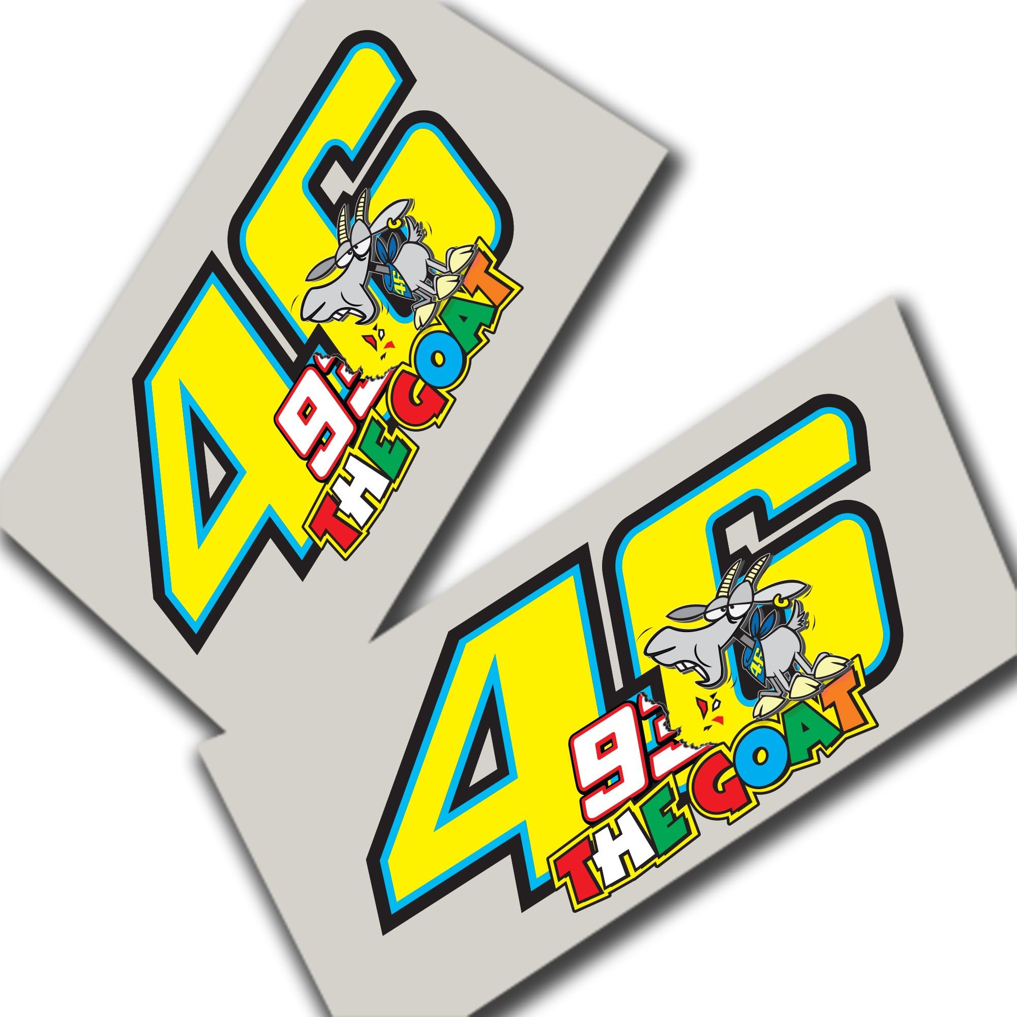Valentino Rossi Turtle Sticker x2 38mm x 21mm : Amazon.co.uk: Automotive