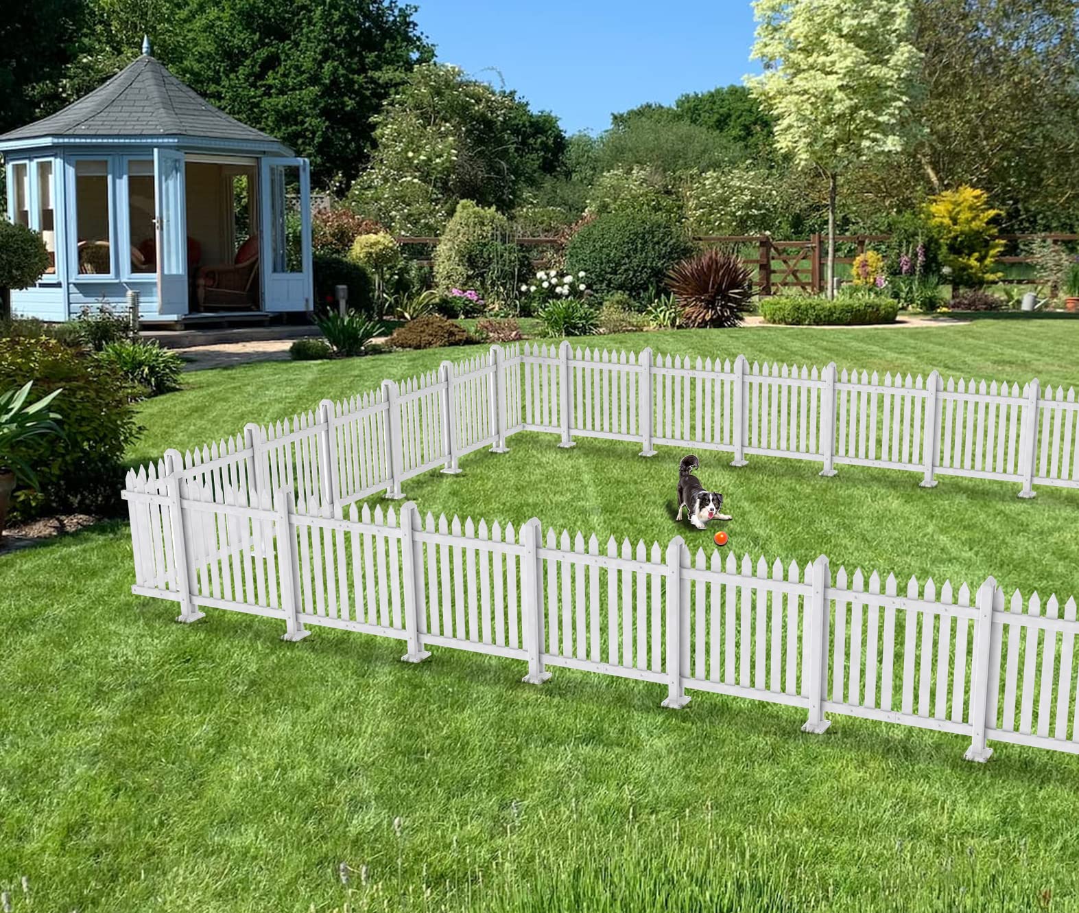 Zippity Fence Installation Giantex Picket Fence 4 Panels, 80''W X 37.5 ...