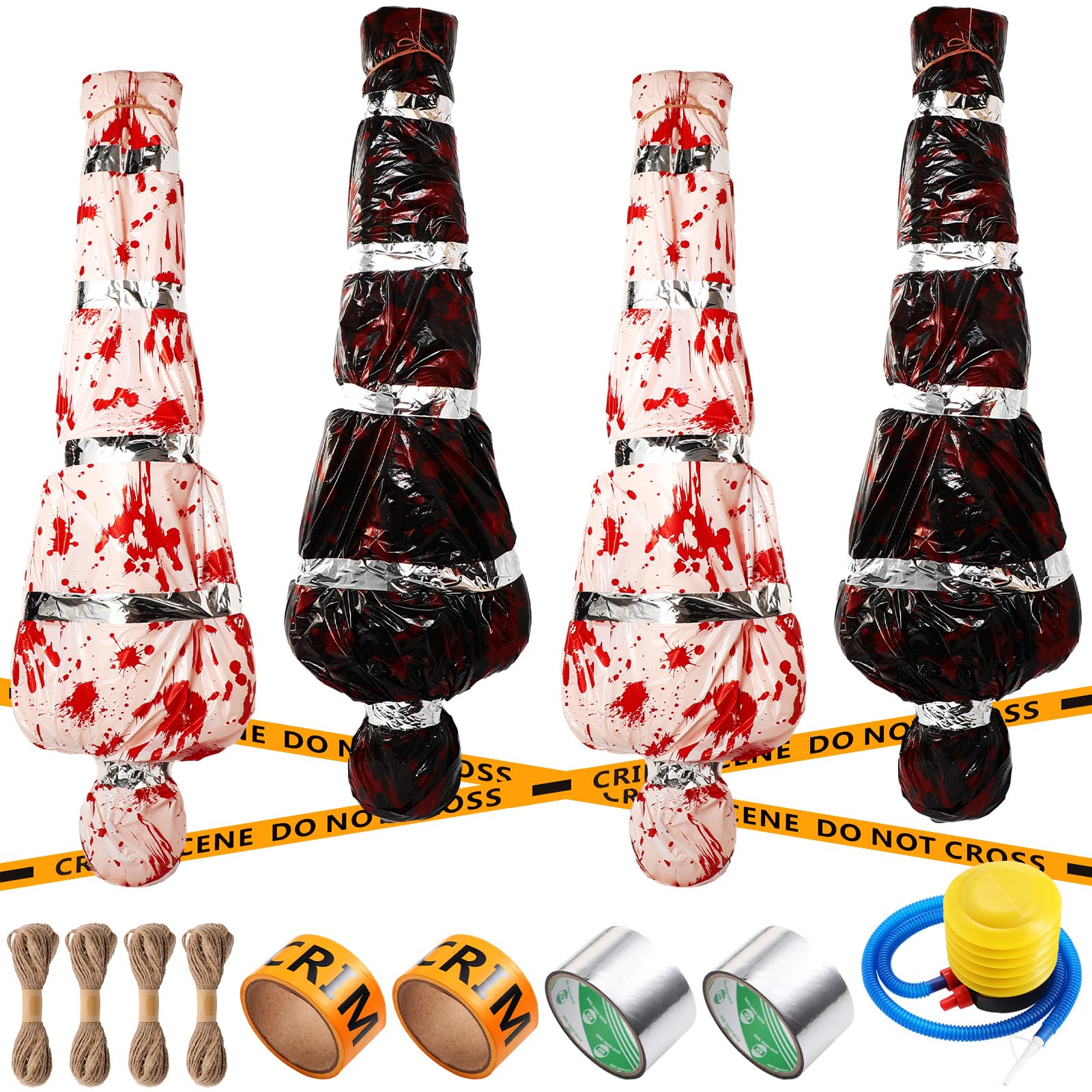 Amazon.com: Liliful 4 Sets Halloween Decorations Outdoor 5ft Hanging ...
