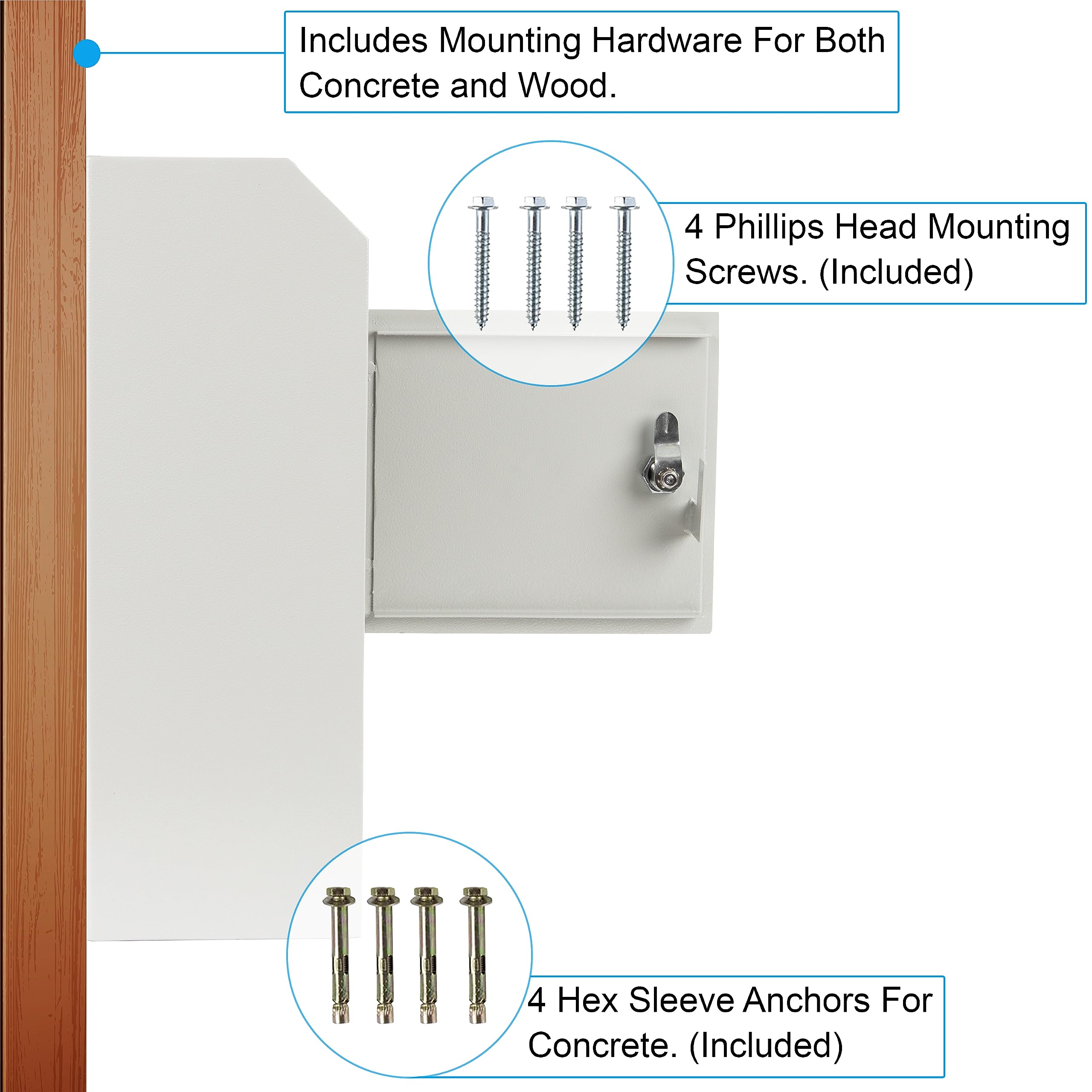 Snapklik.com : Durabox Large Heavy Duty Wall Mount Locking Deposit Drop ...