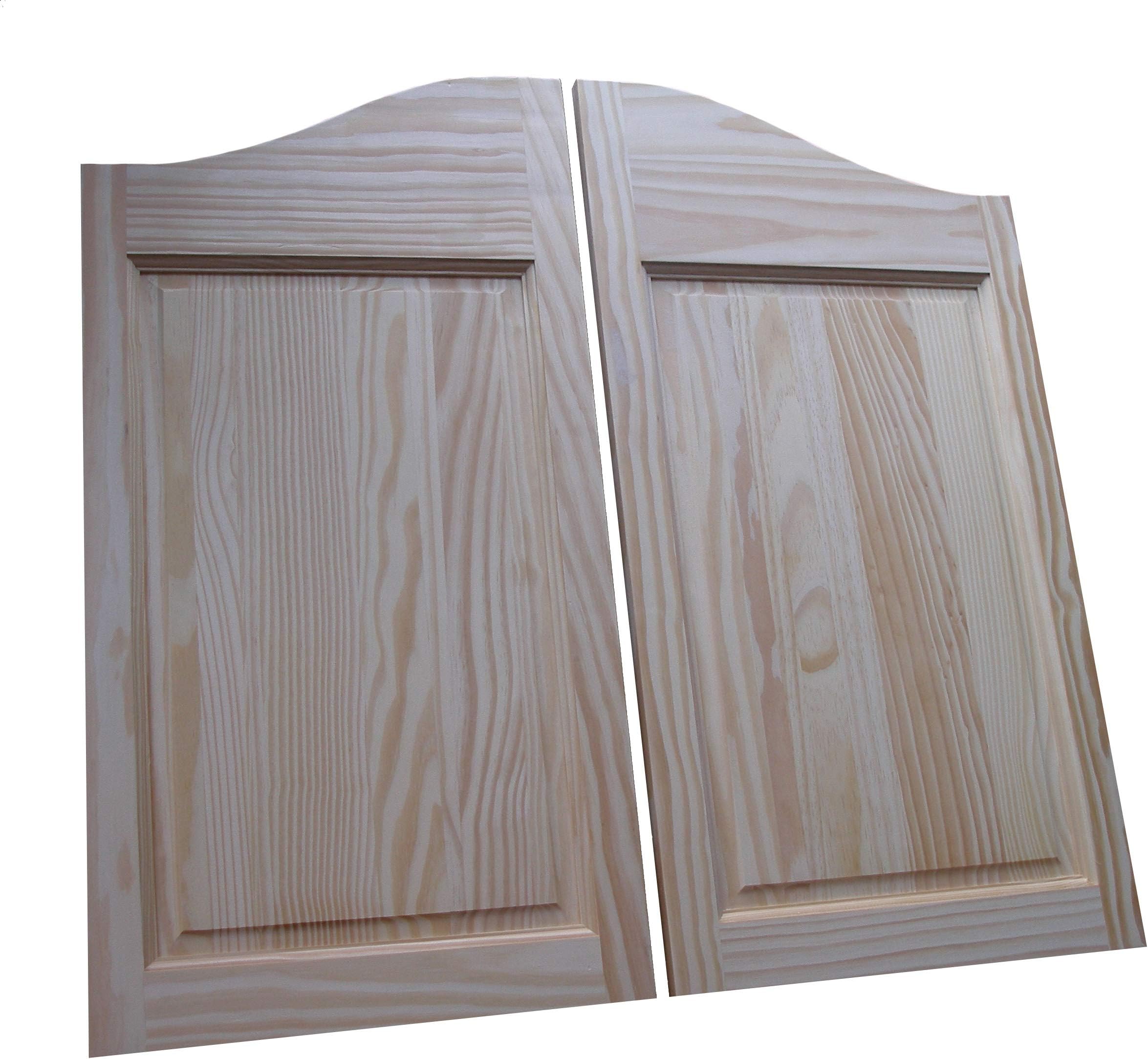 Cafe Doors by Cafe Doors Emporium | 65" T Pine Raised 4 Panel Cafe Door ...
