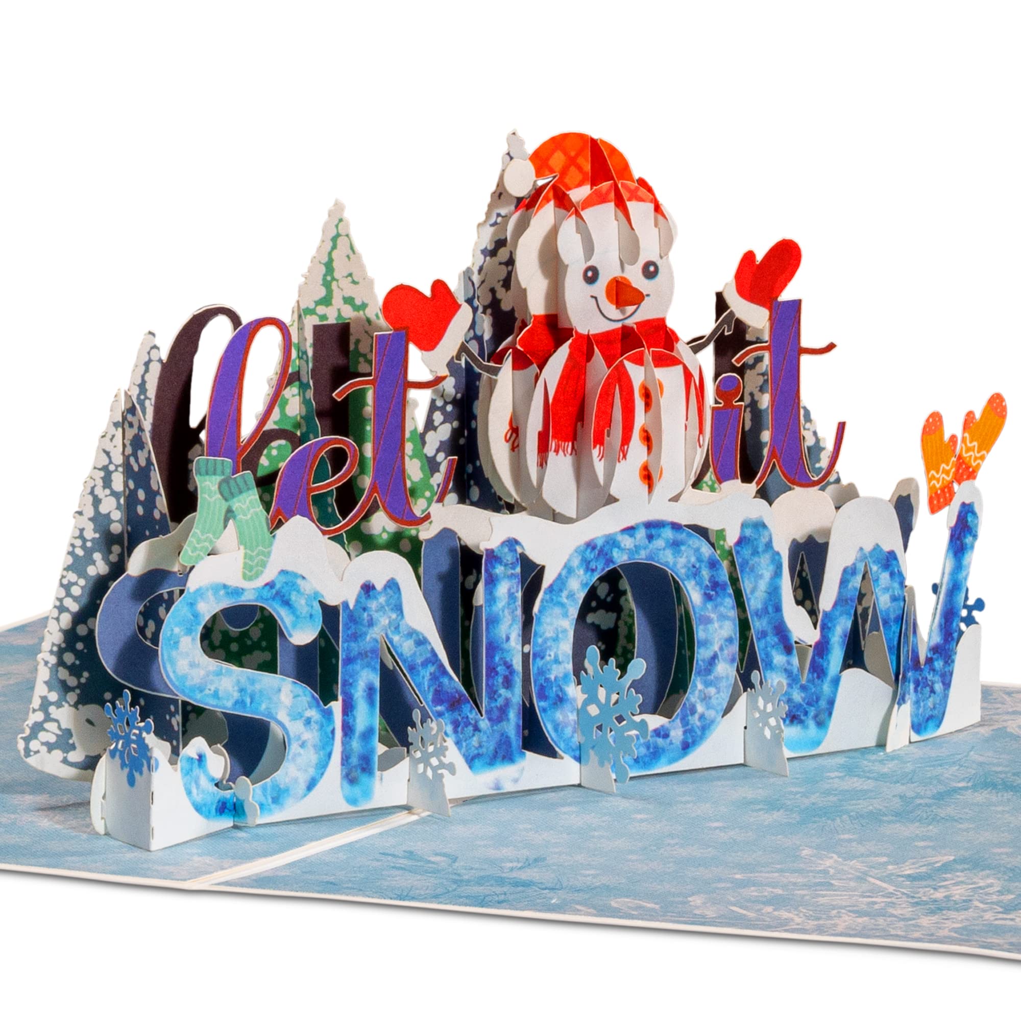 Amazon.com : Frndly by Paper Love 3D Let It Snow Pop Up Card, For ...