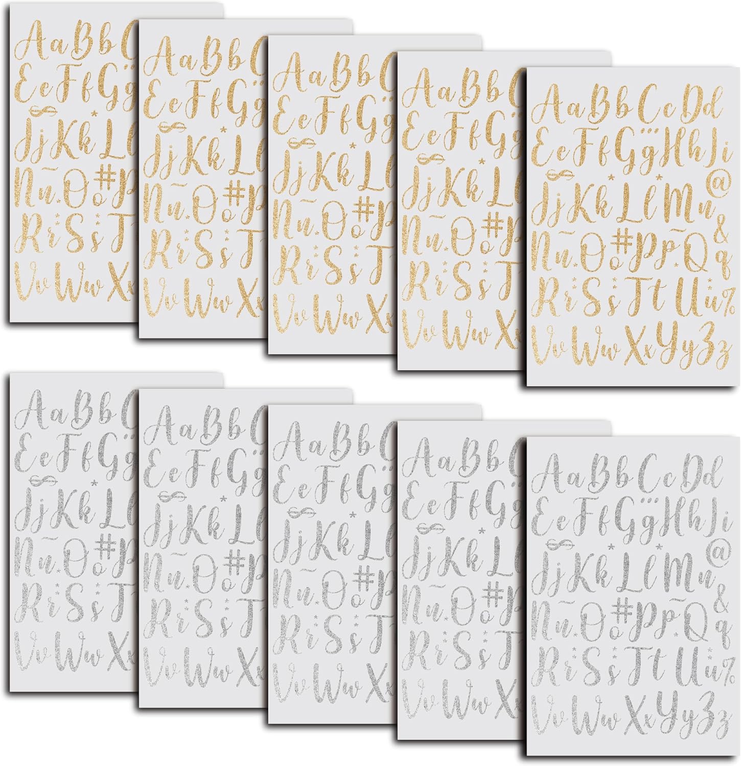 Amazon.com: HiTransfer Iron-on Letters for Clothing, 10 Sheets 690 ...