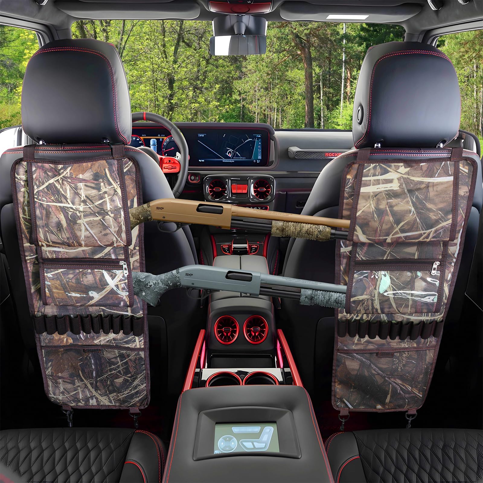 Amazon.com: 2 Pack Tactical Seat Back Gun Rack, Truck Gun Rack for ...