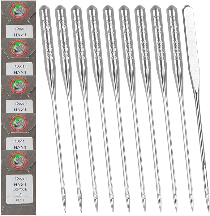 Amazon.com: 50 PCS Embroidery Sewing Machine Needles Size 75/11 ...