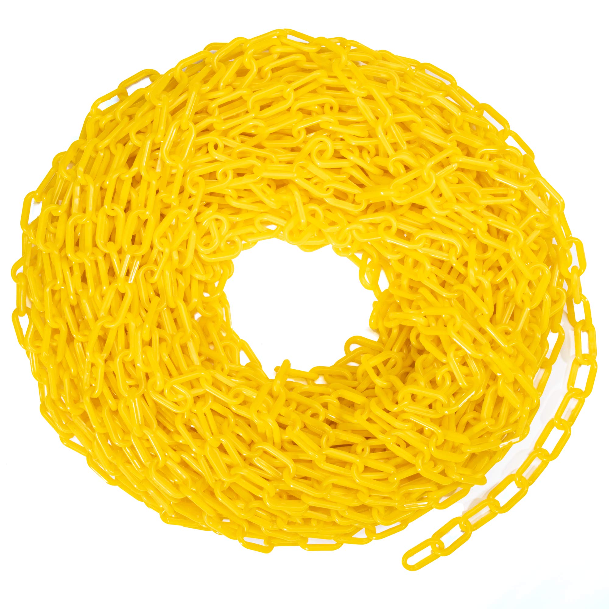 Buy 100-foot Plastic Safety Chain Barrier - High-Visibility Lightweight ...