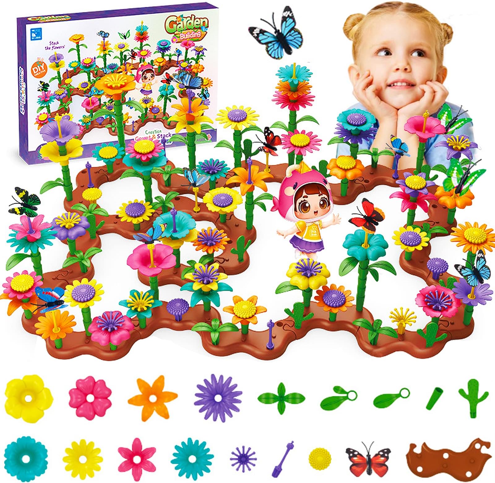 300 Pieces Building Block, Toys Building Sets with Storage Box ...