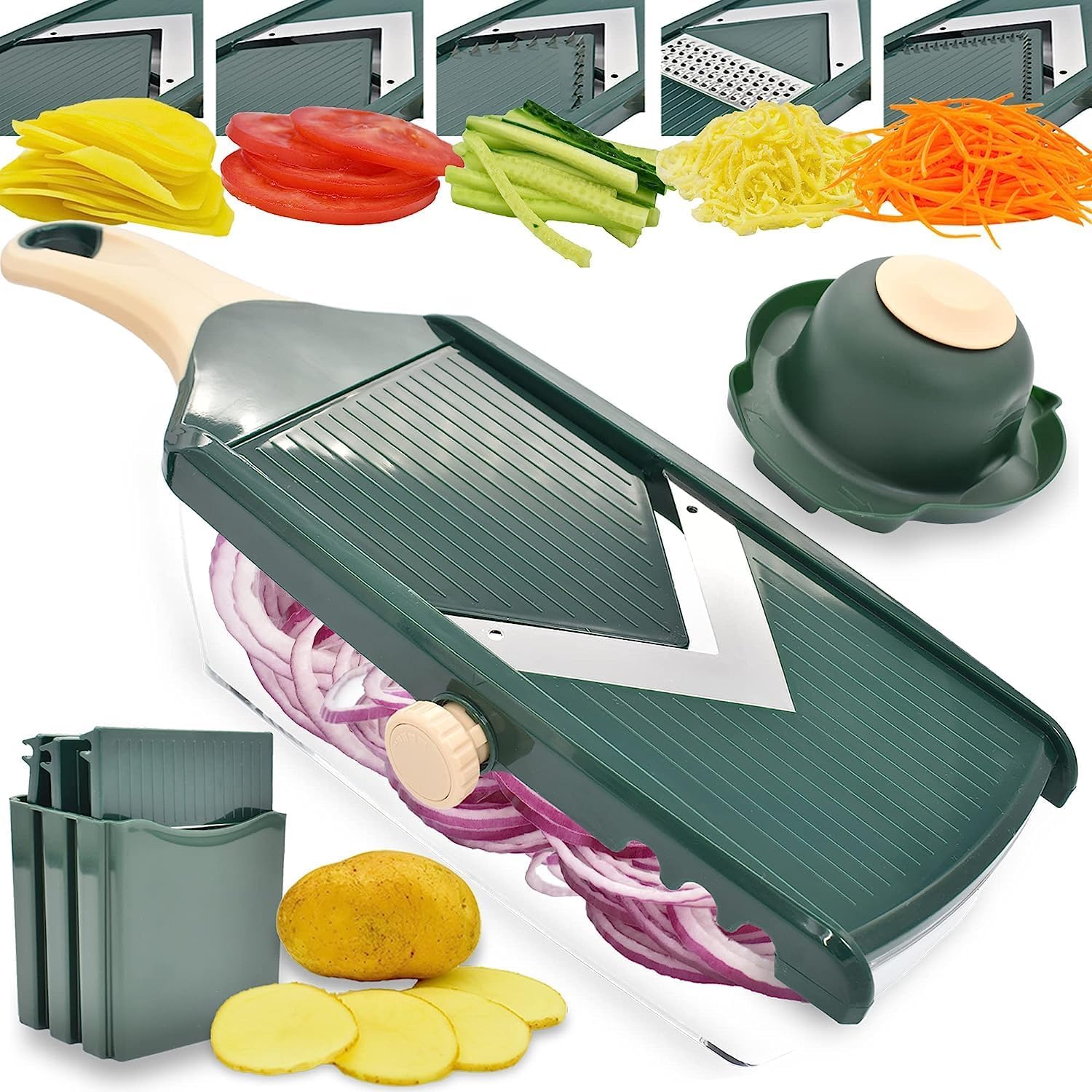 Amazon.com: Swissmar V-Prep™ Mandoline Slicer, White : Home & Kitchen